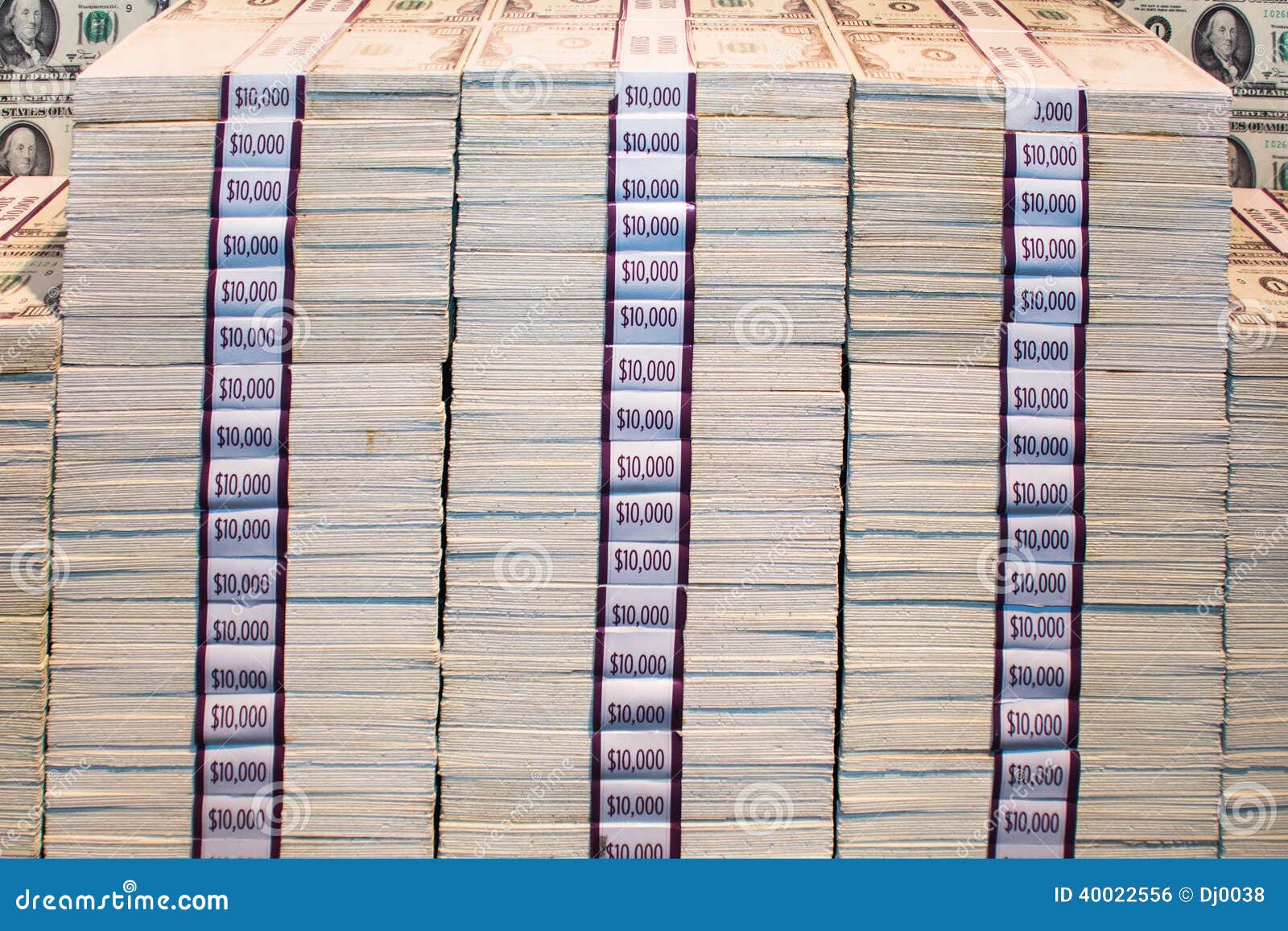 Money stack stock photo. Image of dollars, financial - 40022556