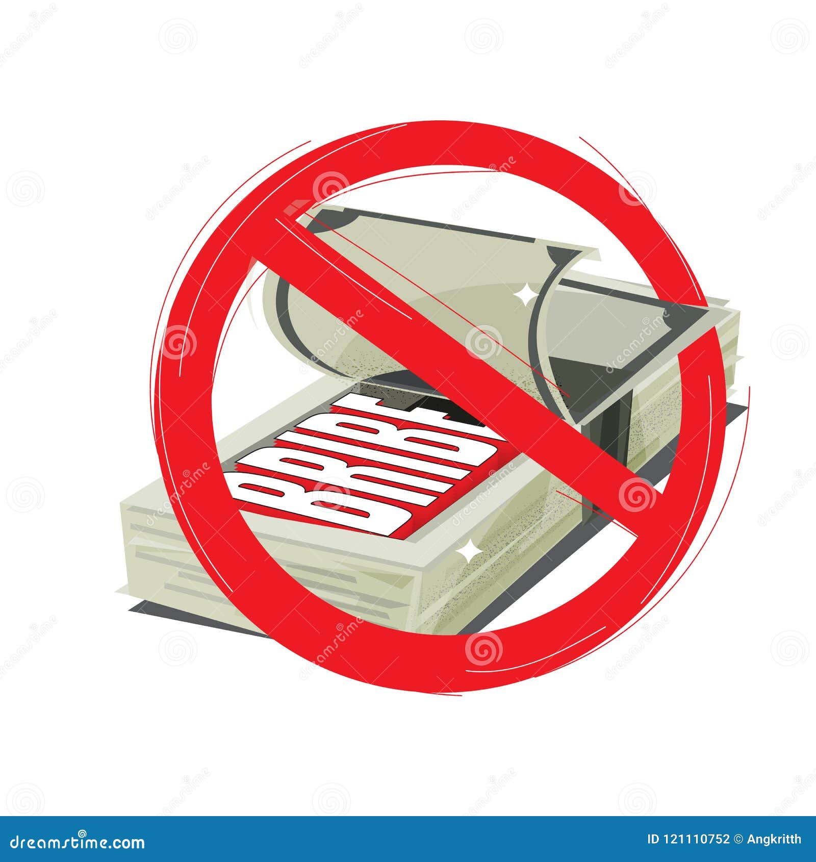 Money Stack with Corruption Text Inside. Stop Corruption Concept Stock ...