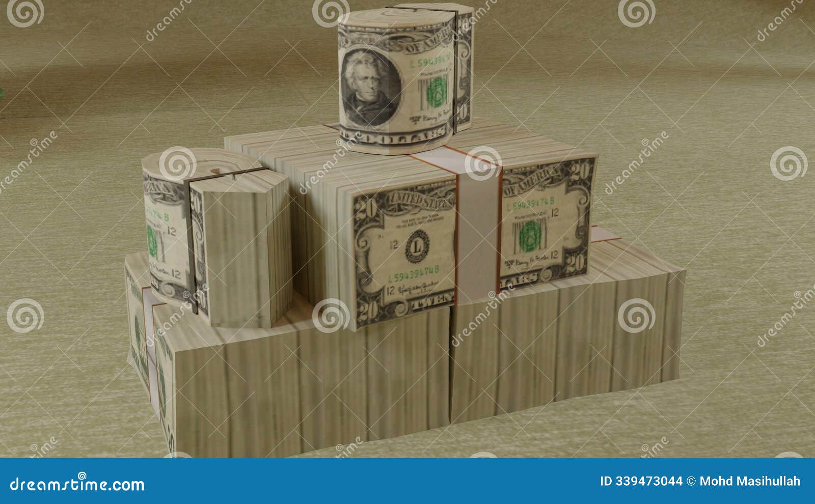 Money Stack with Different Different Angle View Stock Photo - Image of ...