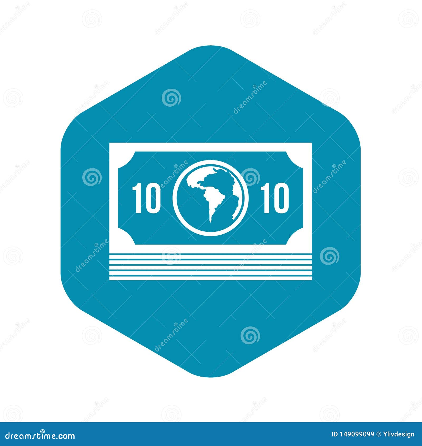 Money Stack Icon, Simple Style Stock Vector - Illustration of estate ...