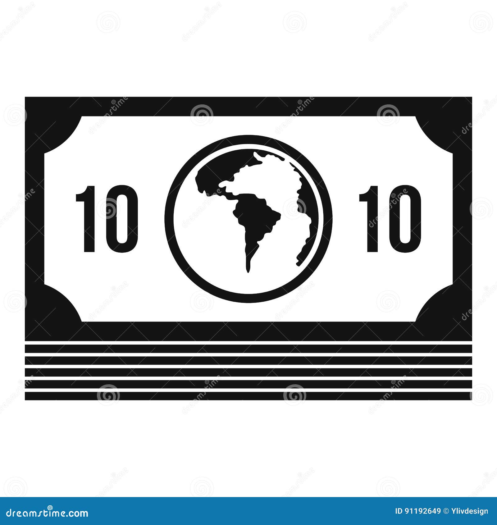 Money Stack Icon, Simple Style Stock Vector - Illustration of capital ...