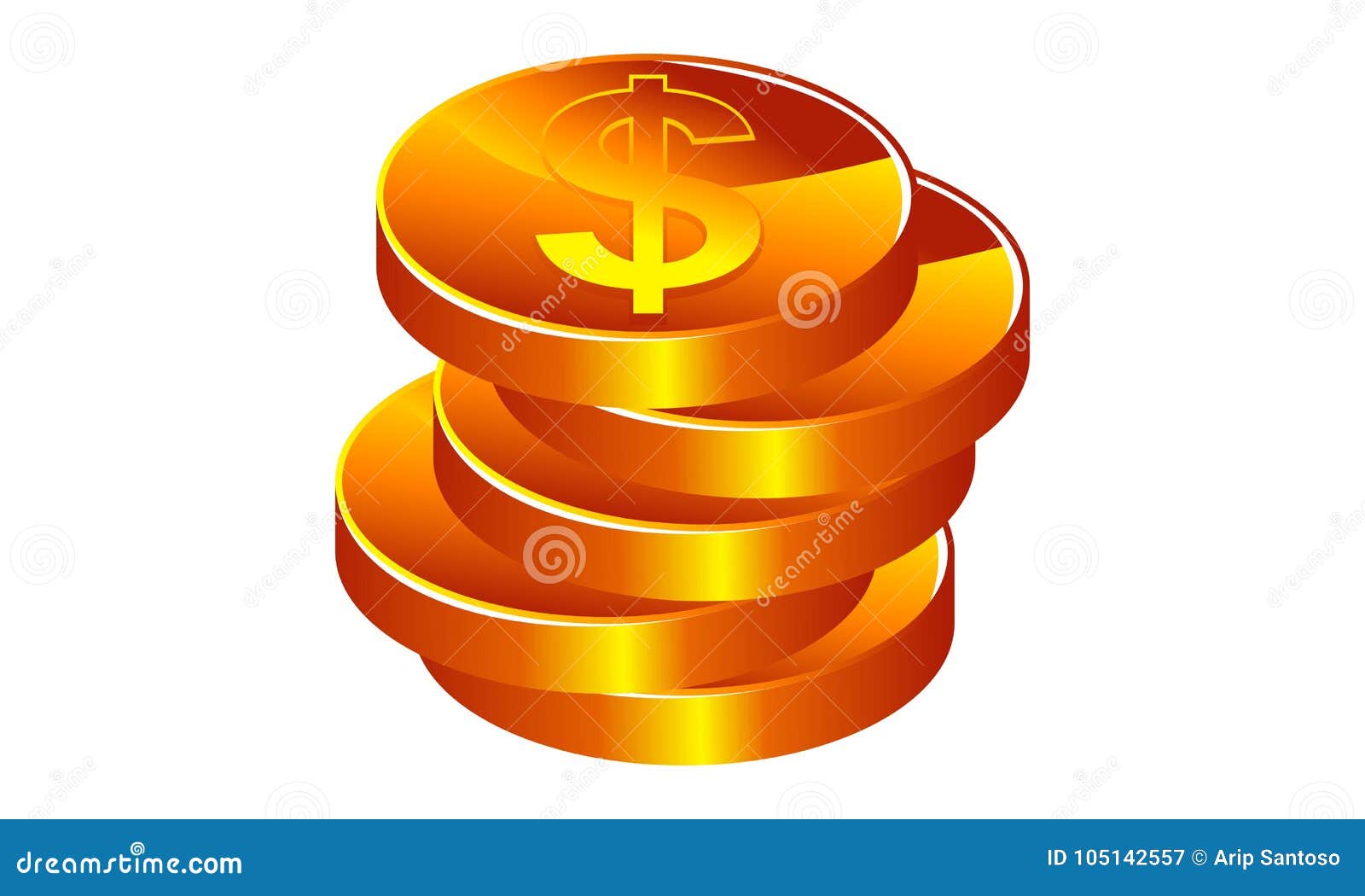 Money Stack Logo Design Template Stock Vector - Illustration of gold ...