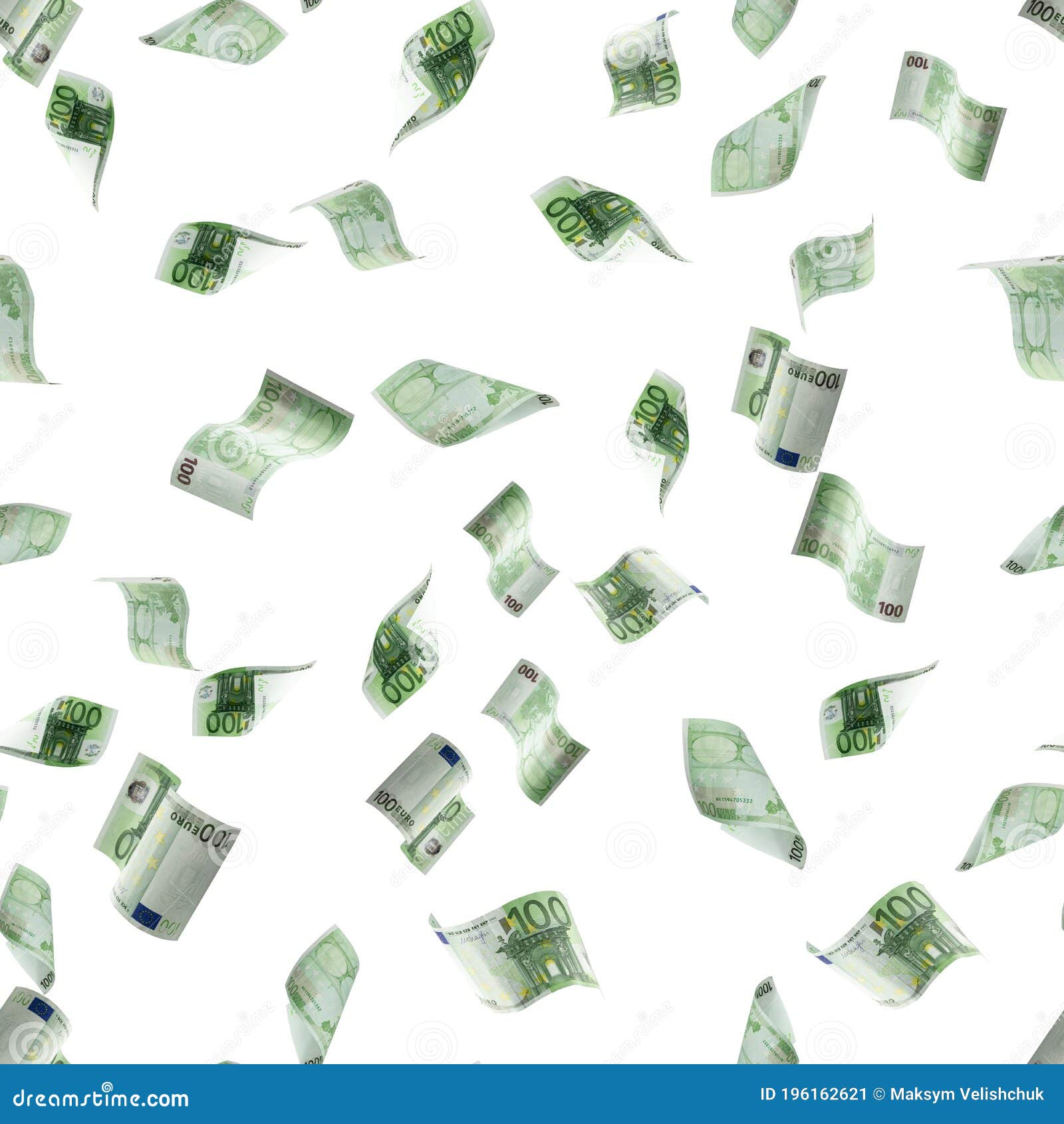 Money Stack Seamless Pattern. Falling Banknotes Stock Image - Image of ...