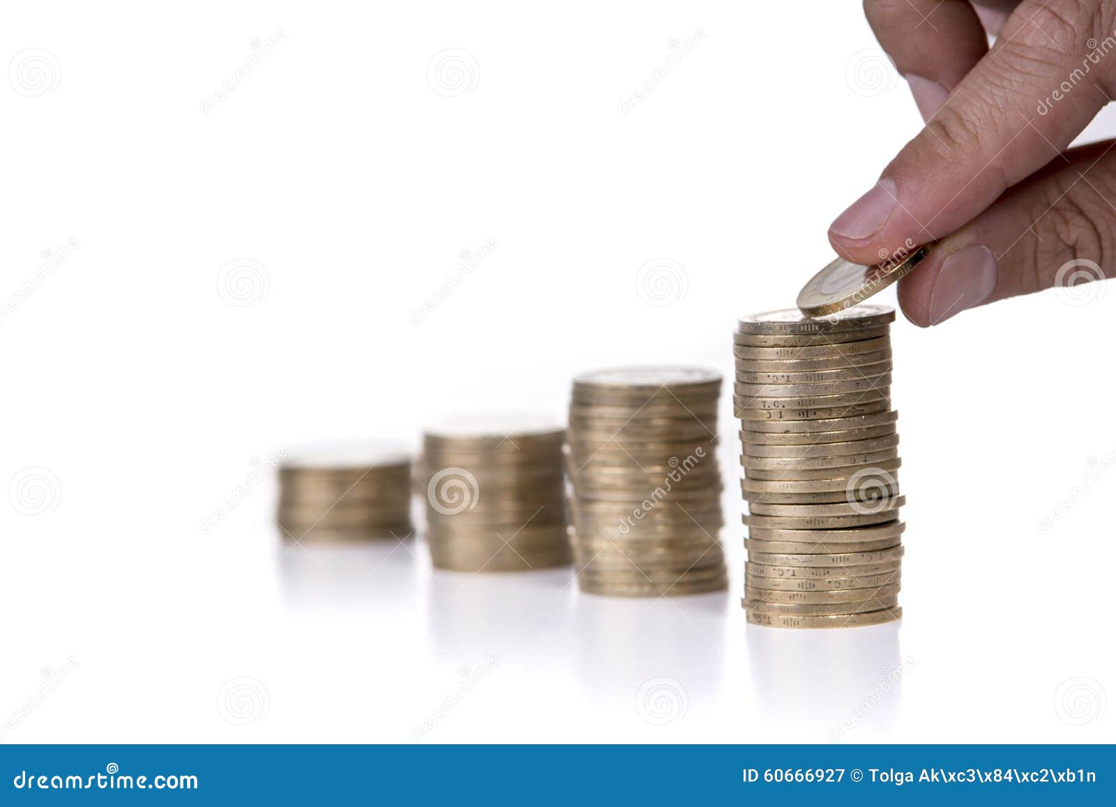 Money stacking stock image. Image of banking, money, growth - 60666927