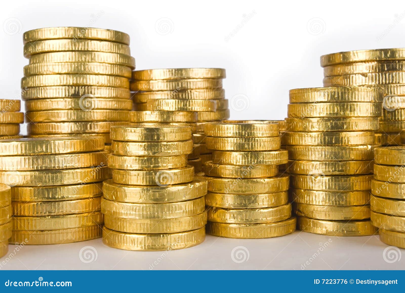 Money Stacks stock photo. Image of cash, golden, close - 7223776