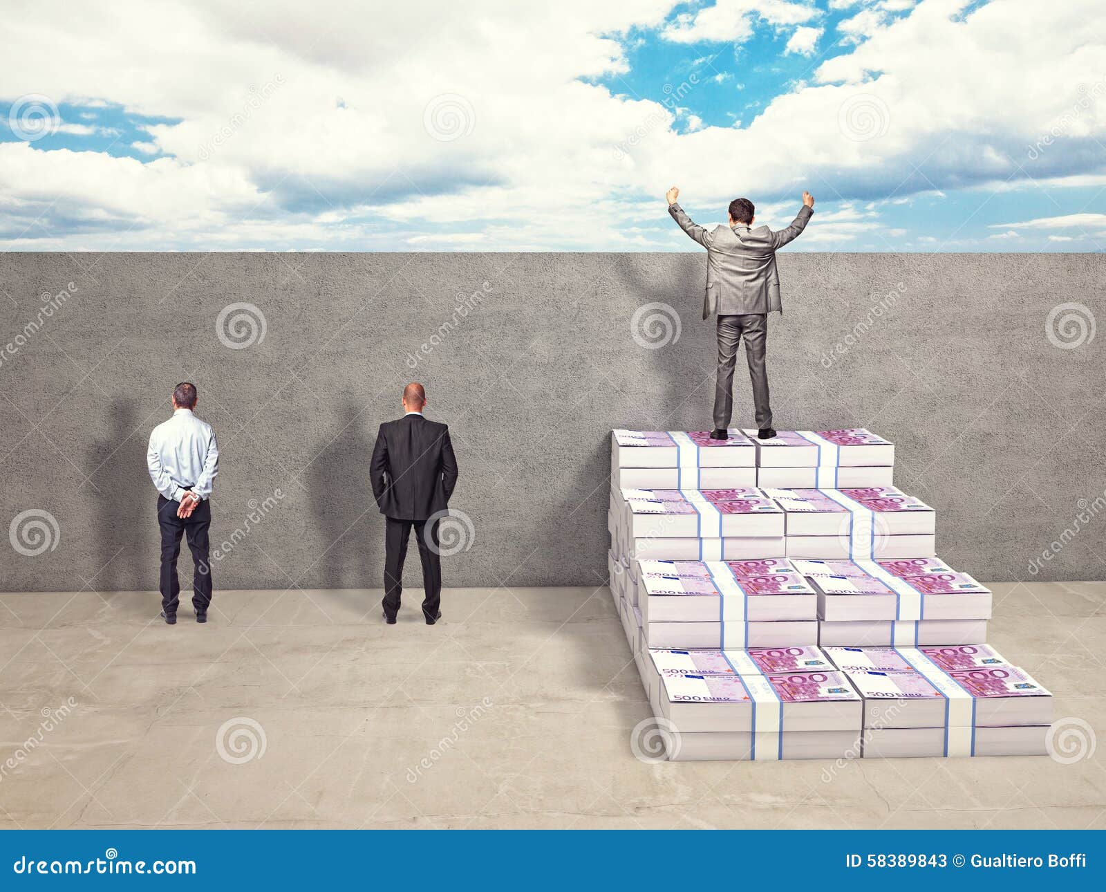 Money stair stock image. Image of pile, step, earning - 58389843