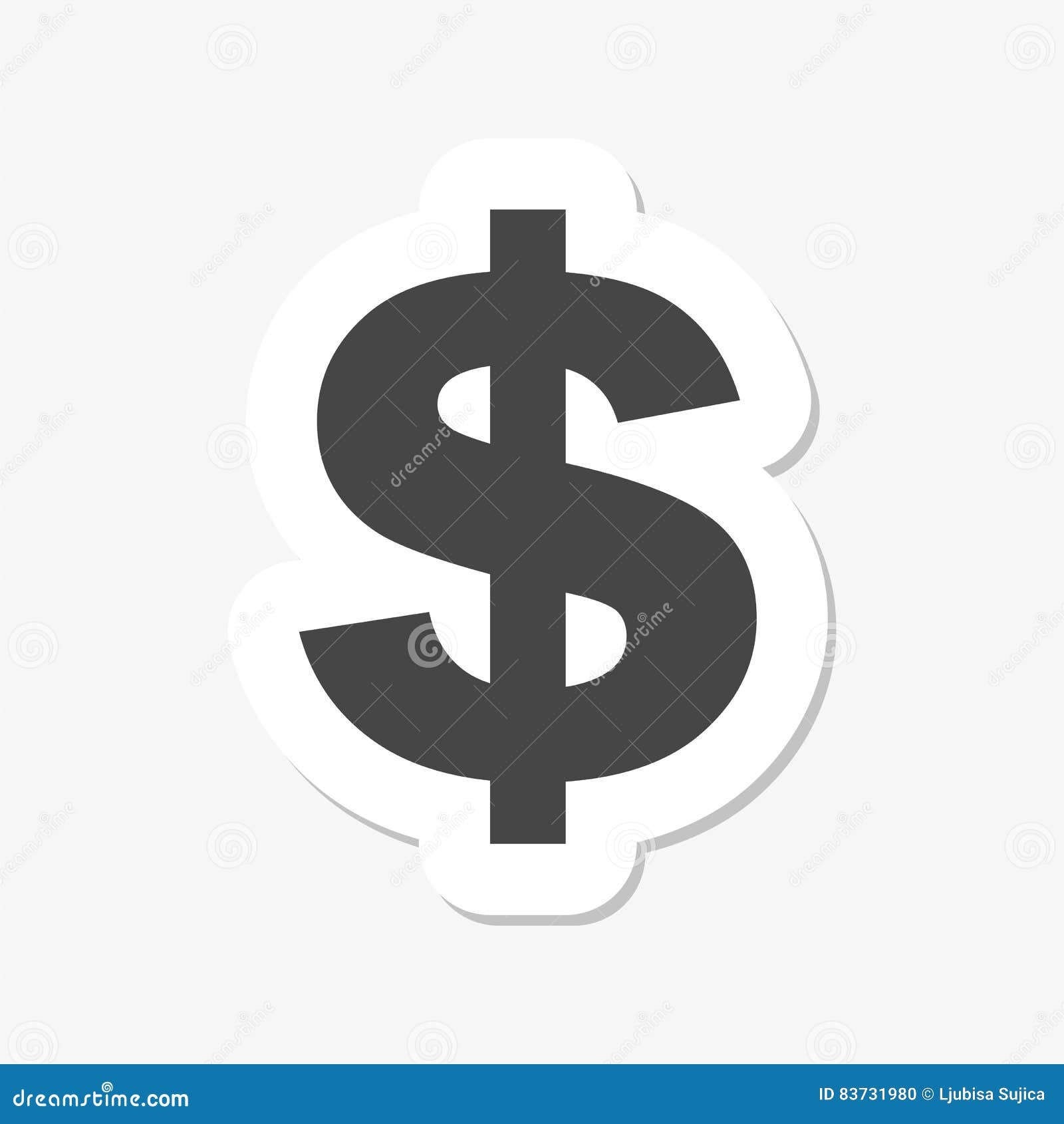 Money sticke stock vector. Illustration of loan, bank - 83731980