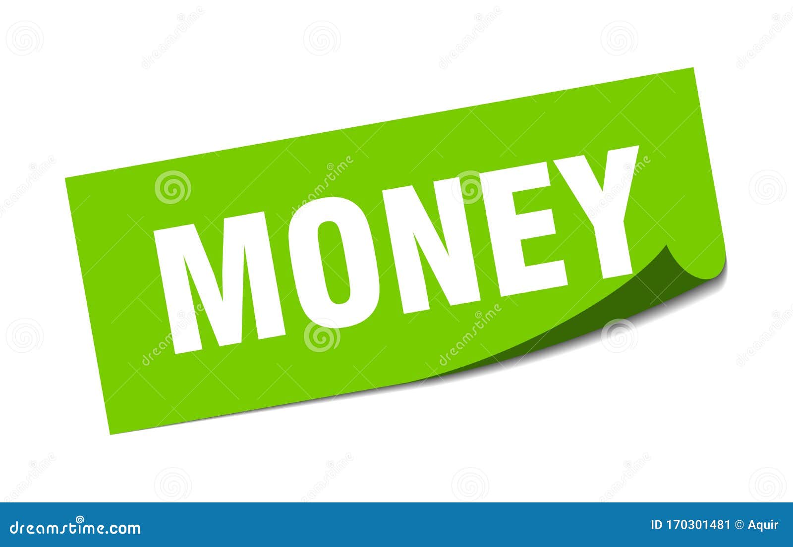 Money Sticker. Money Square Sign Stock Vector - Illustration of ...