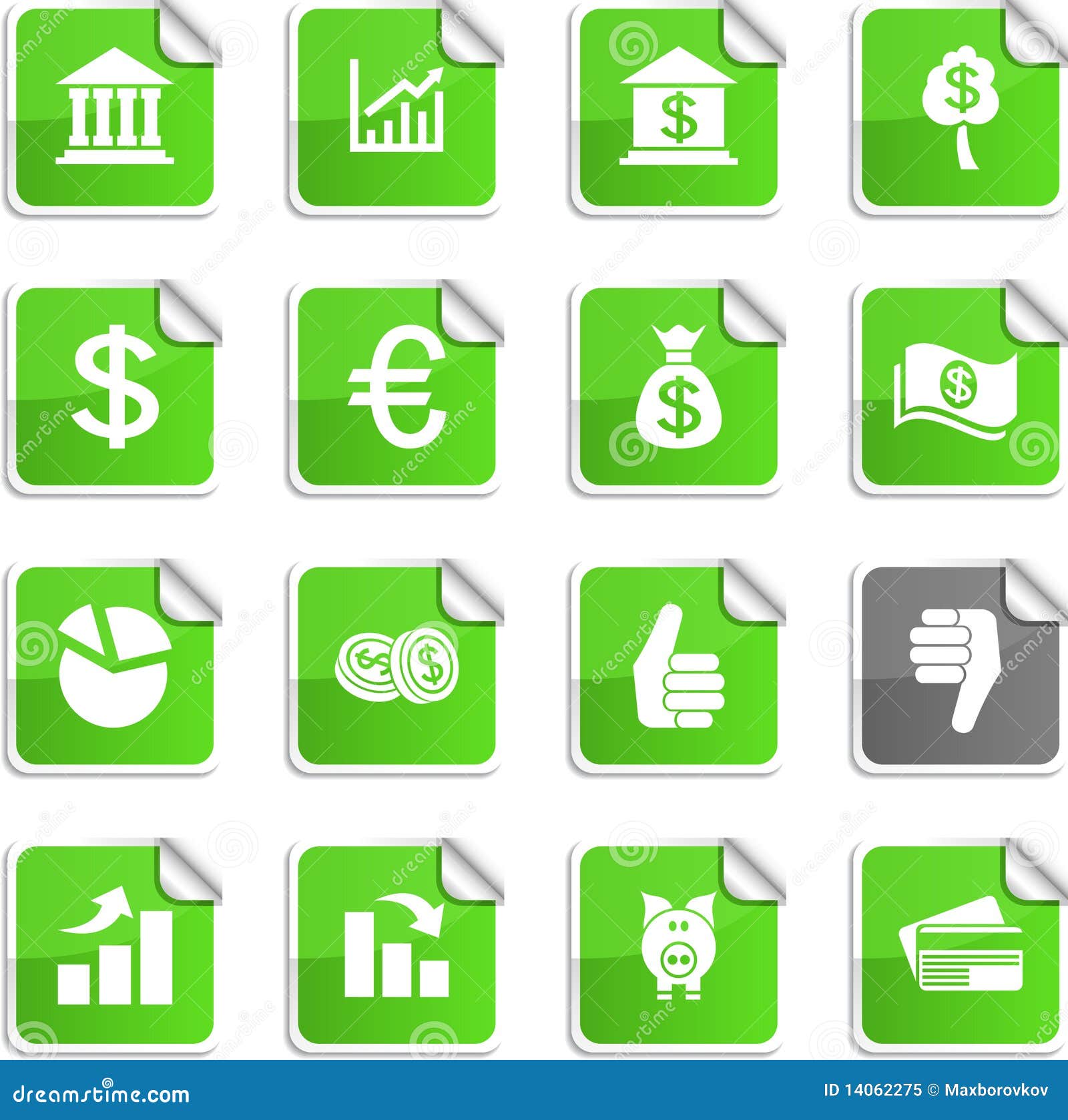 Money stickers. stock vector. Illustration of banking - 14062275