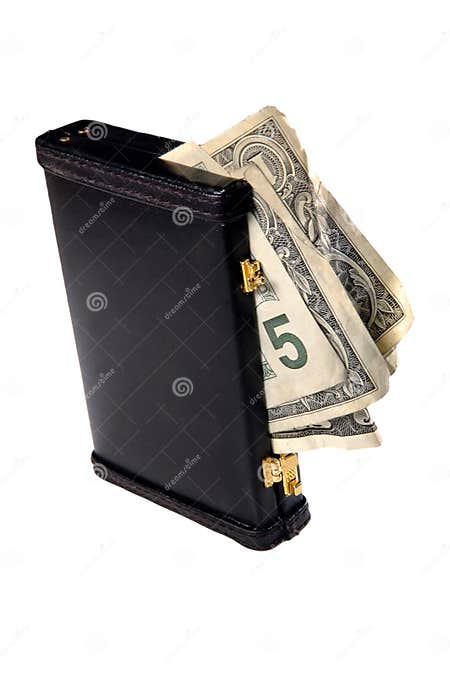 Money stuffed in briefcase stock image. Image of briefcase - 954005