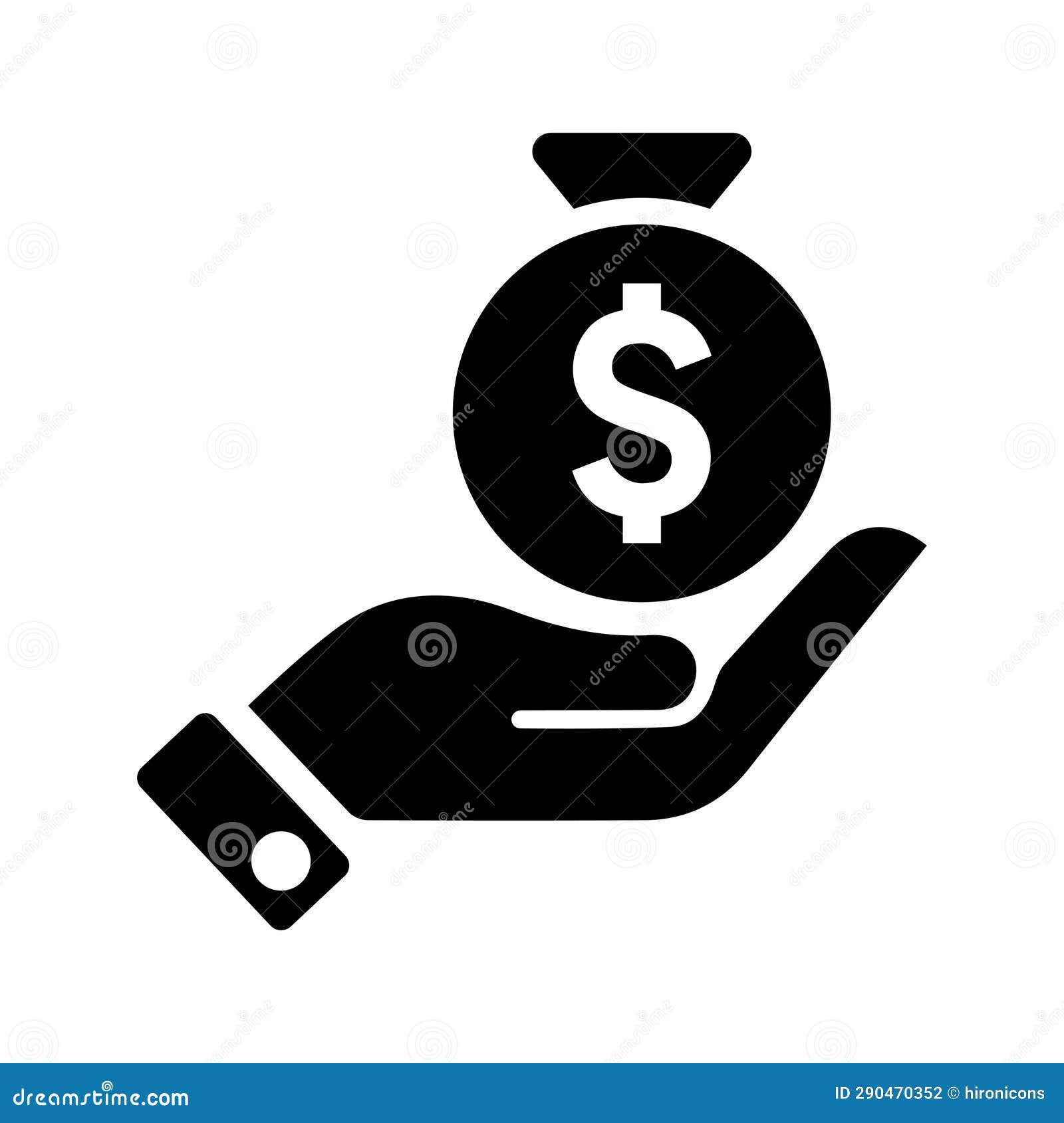 Money Support icon stock vector. Illustration of finance - 290470352