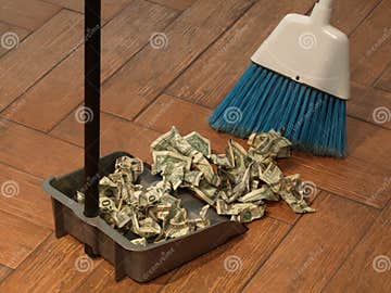 Money sweep 10 stock photo. Image of finance, dollars - 5614026