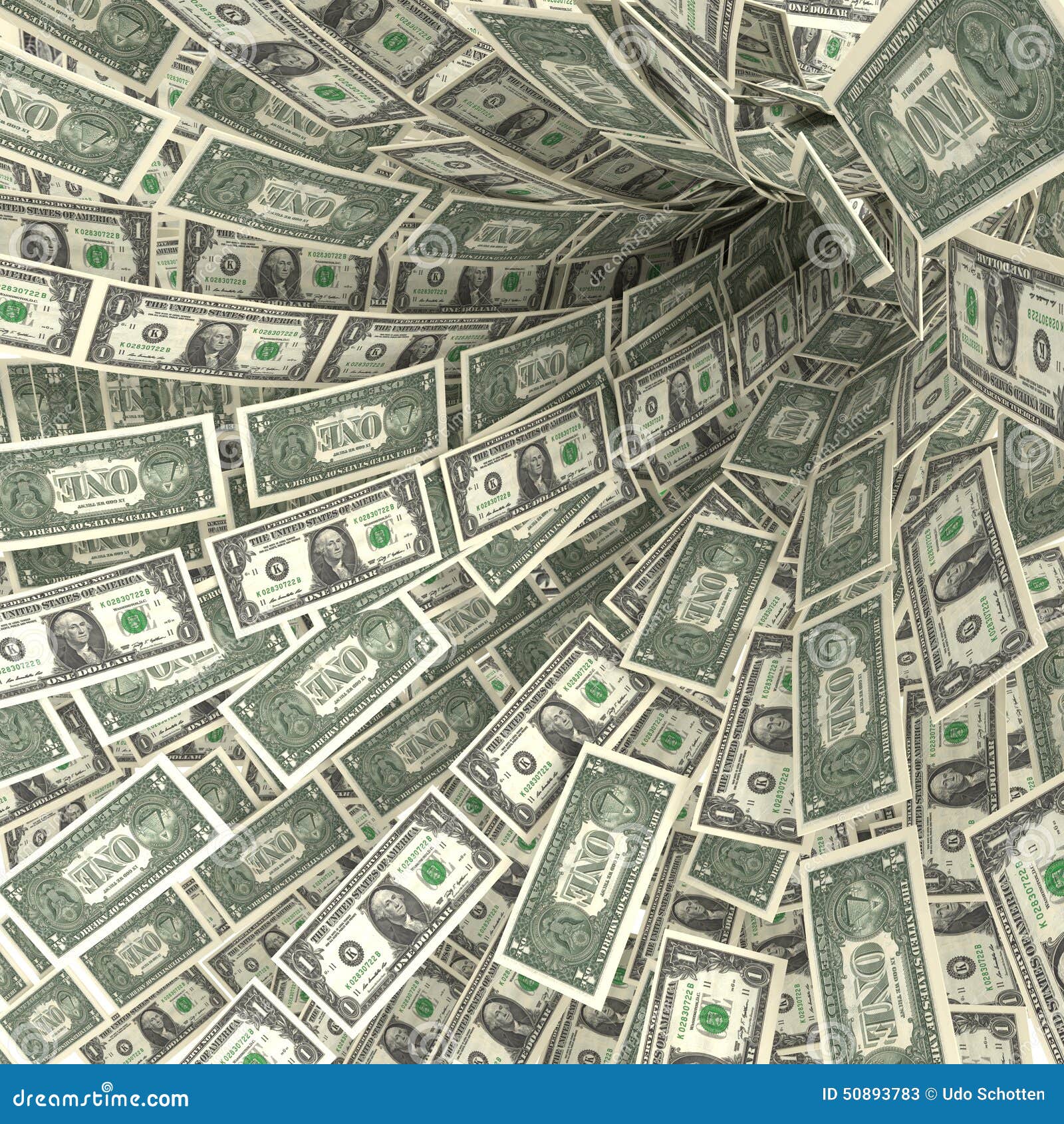 Money Swirl of 1 Dollar Bills Stock Image - Image of change, credit ...