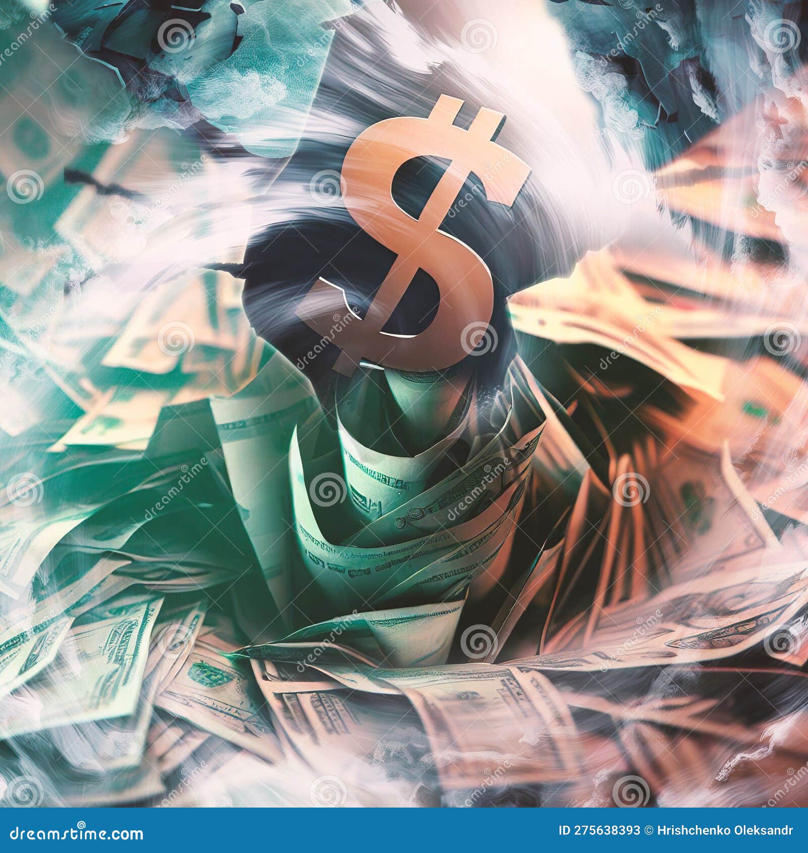 Money Swirl. Money Goes Down The Drain Stock Image | CartoonDealer.com ...