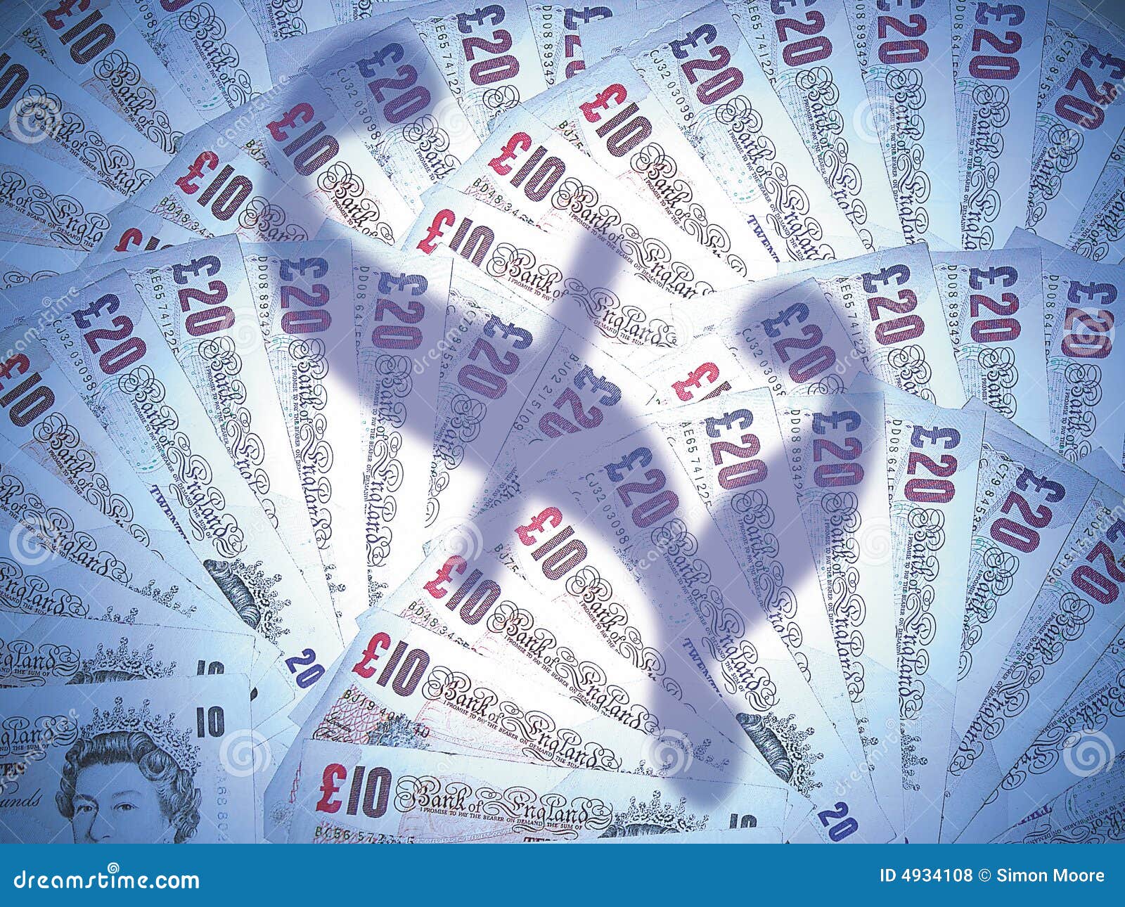 Money Swirls Illustration stock illustration. Illustration of bank ...