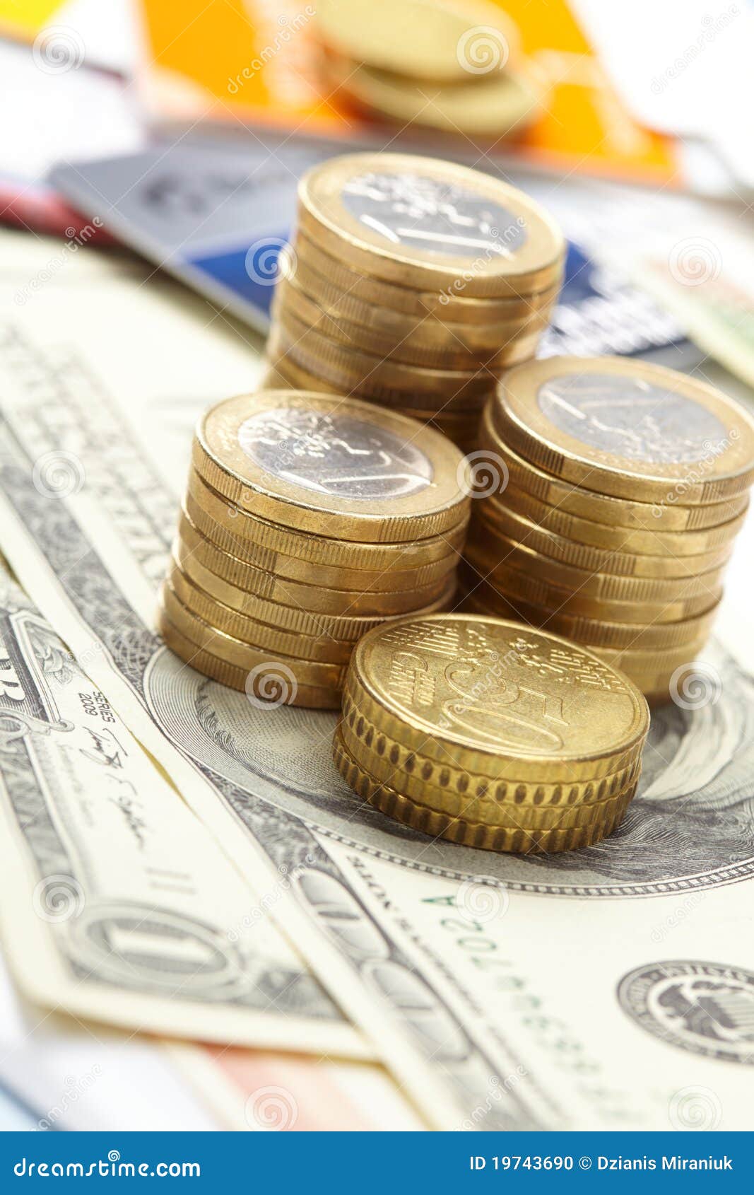 Money on the table stock photo. Image of commerce, debt - 19743690