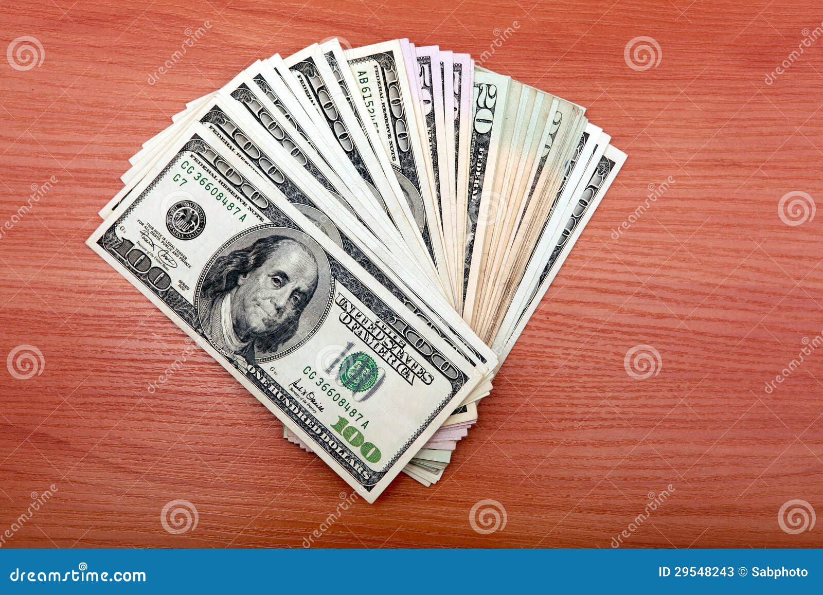 Money on the Table stock image. Image of cash, graft - 29548243