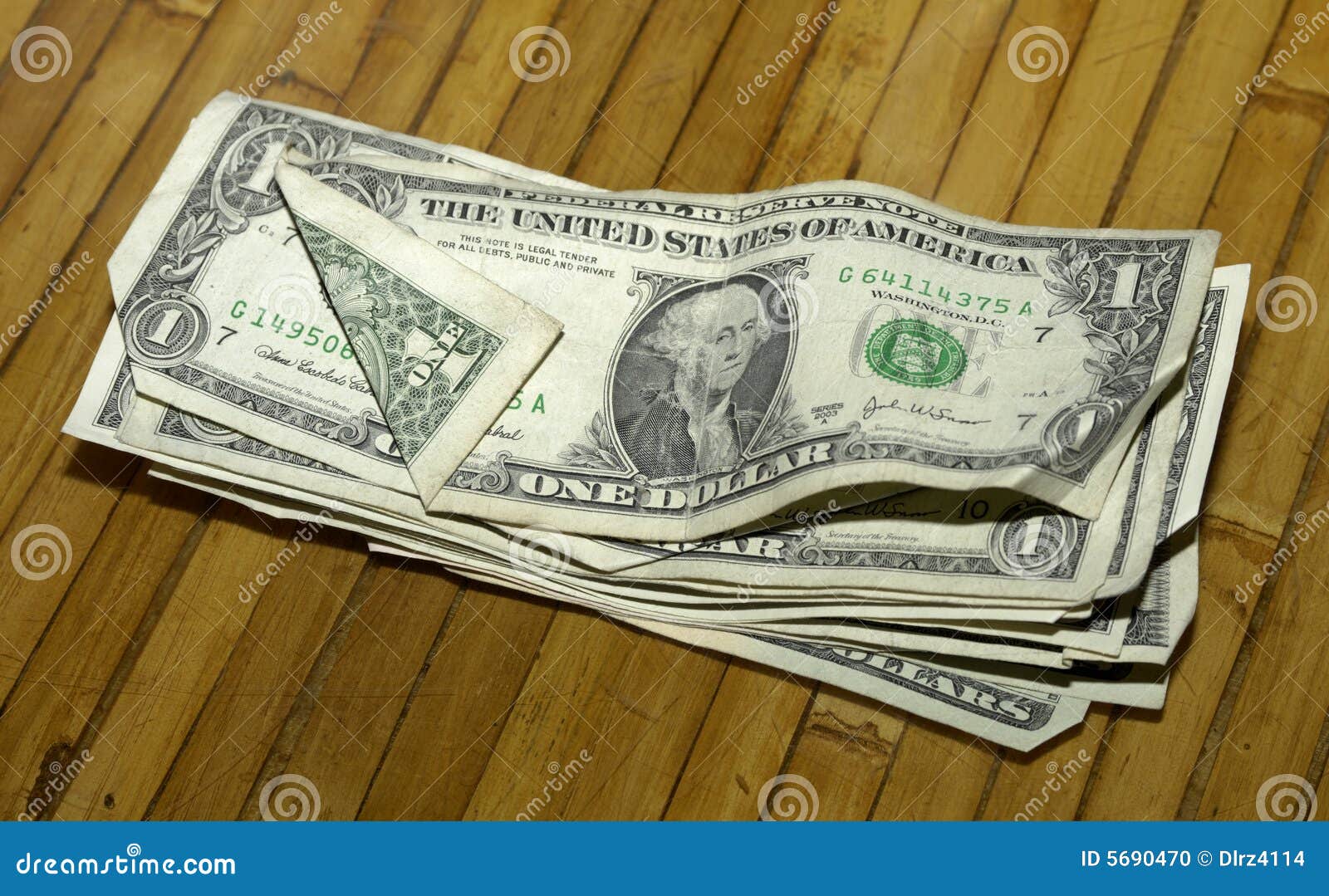 Money on Table stock photo. Image of waiter, dollar, restaurant - 5690470