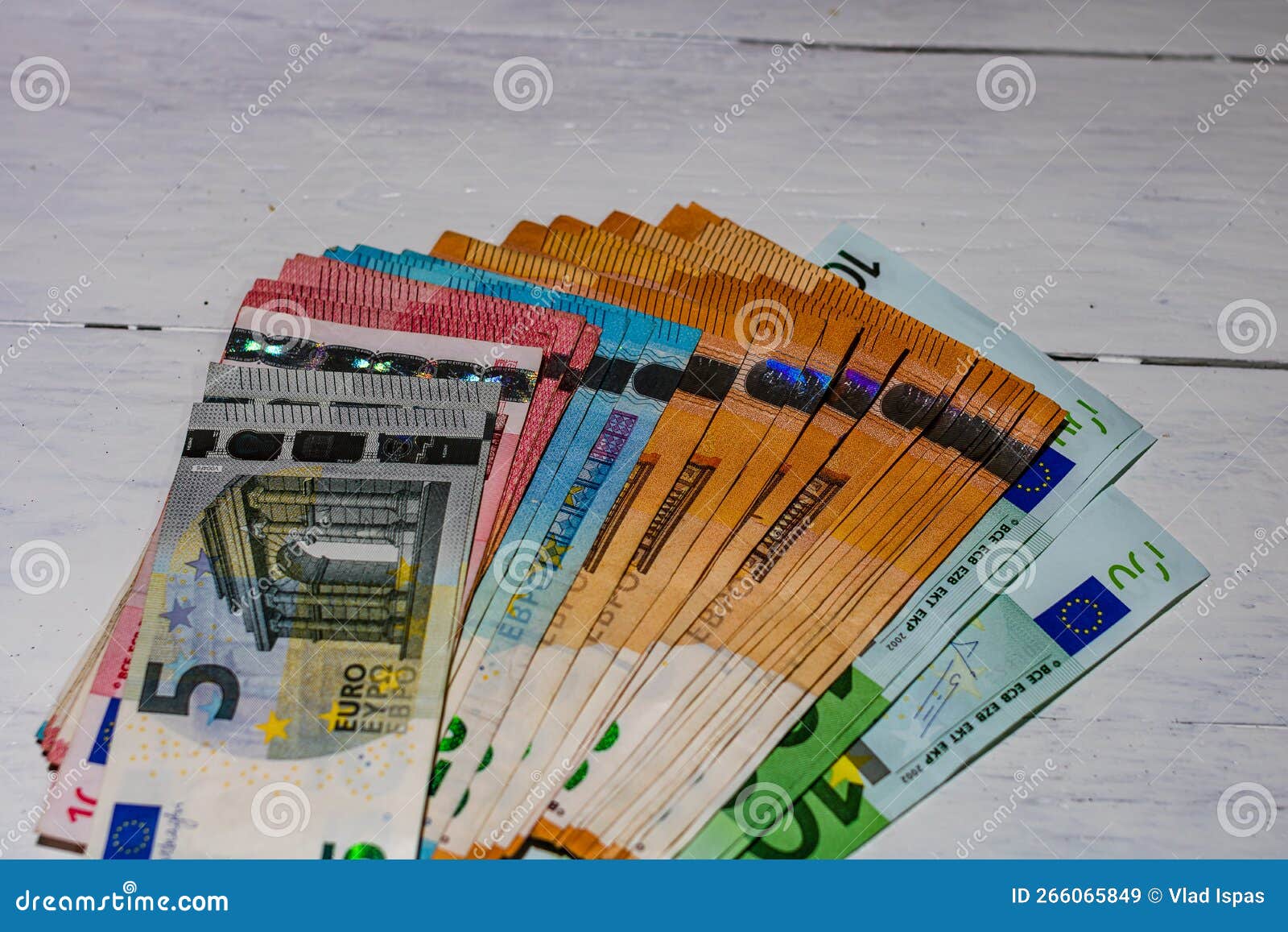 Money on the Table, EURO on White Table. Business Concept Stock Image ...