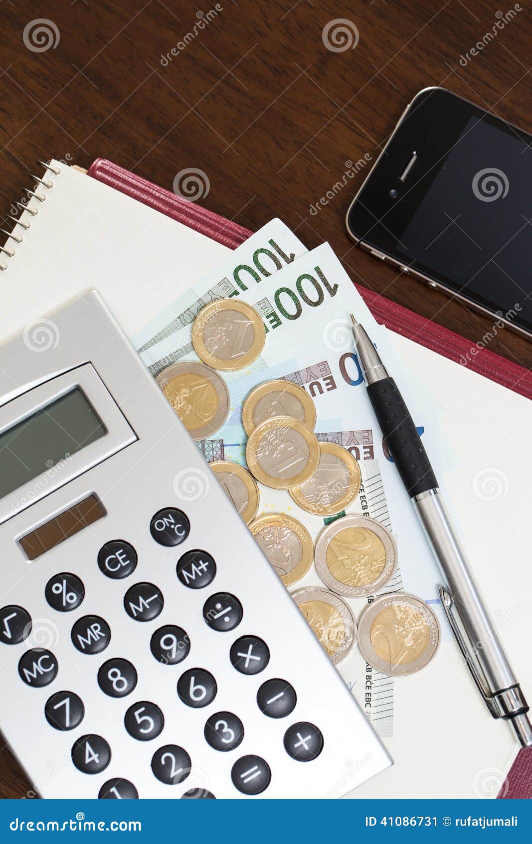 Money at the table stock image. Image of finances, desk - 41086731