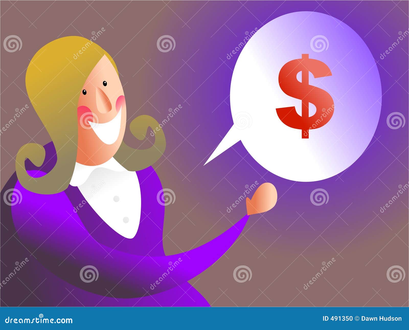 Money talk stock illustration. Illustration of investment - 491350