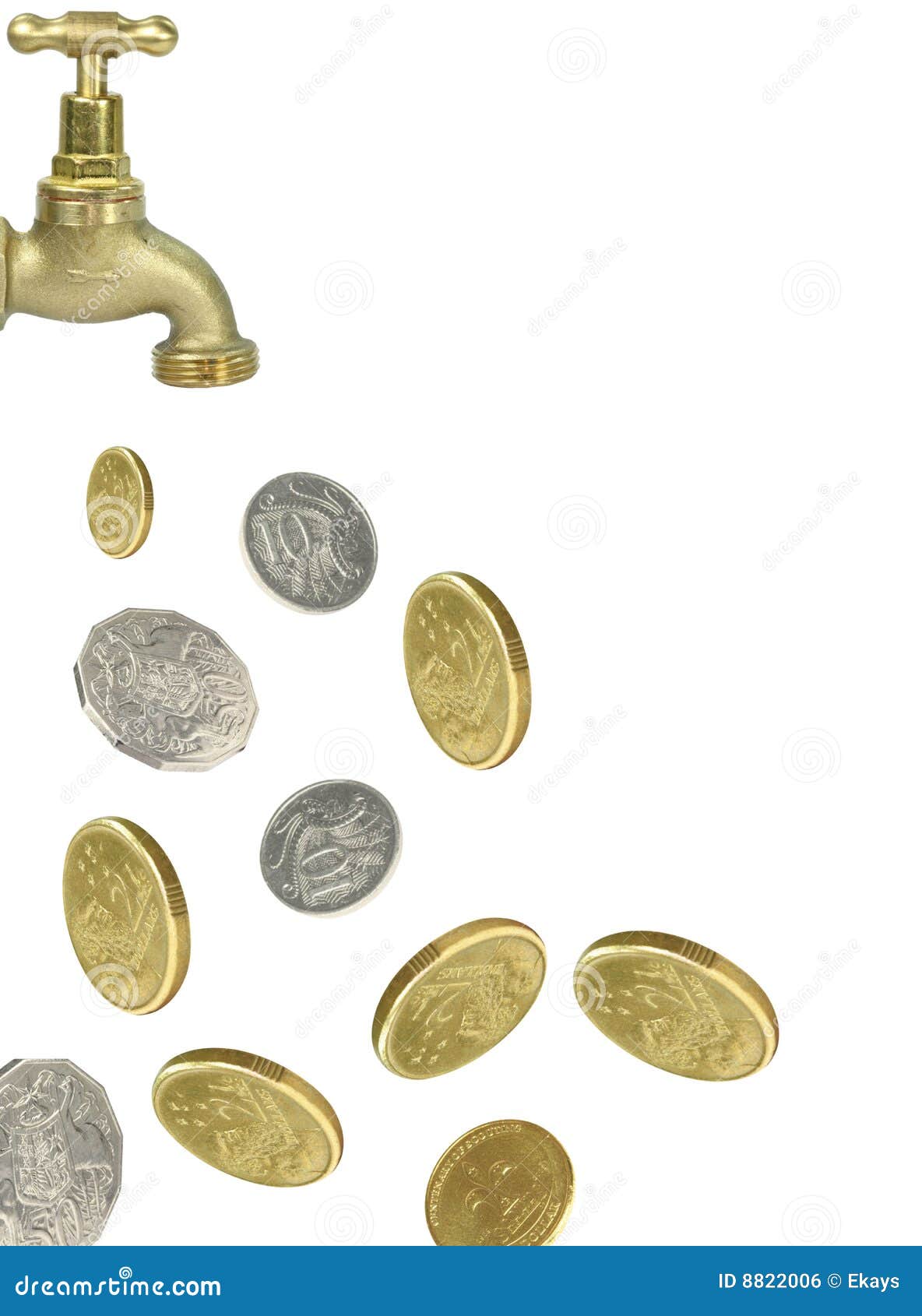 Money tap coins stock photo. Image of color, budget, change - 8822006