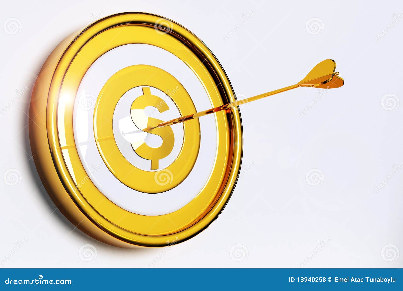 Money Target stock illustration. Illustration of concept - 13940258