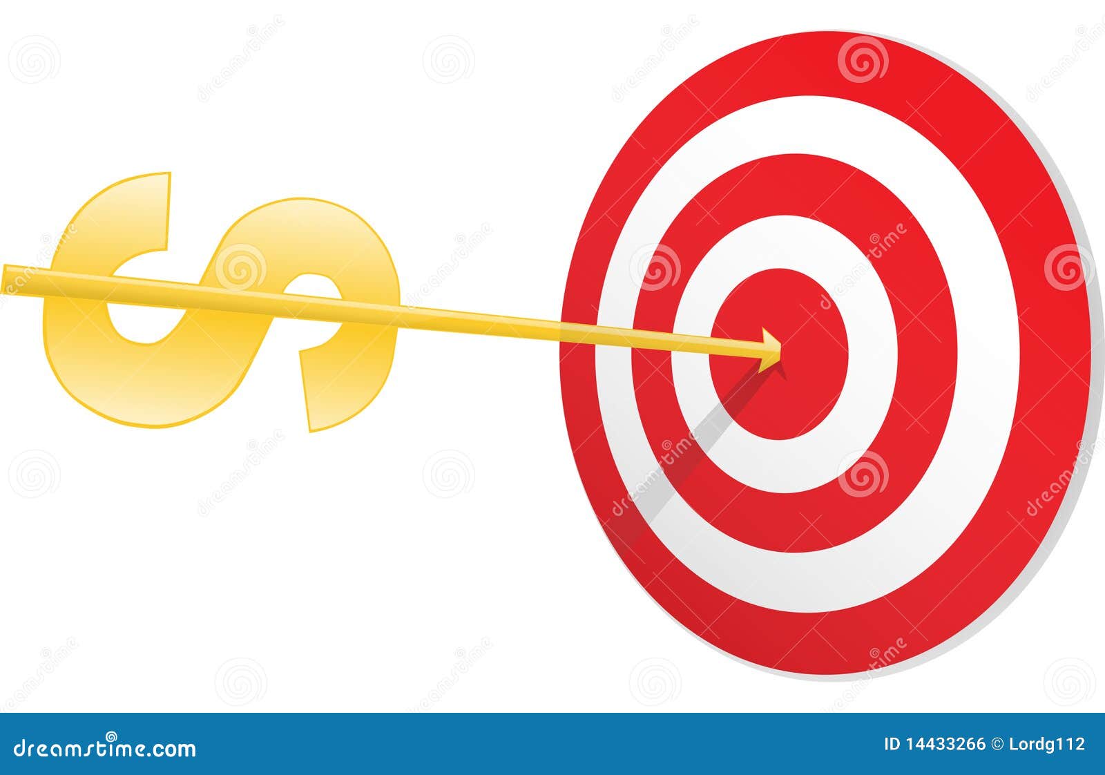 Money target stock vector. Illustration of accuracy, aiming - 14433266