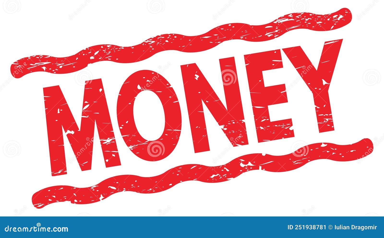 MONEY Text on Red Lines Stamp Sign Stock Illustration - Illustration of ...