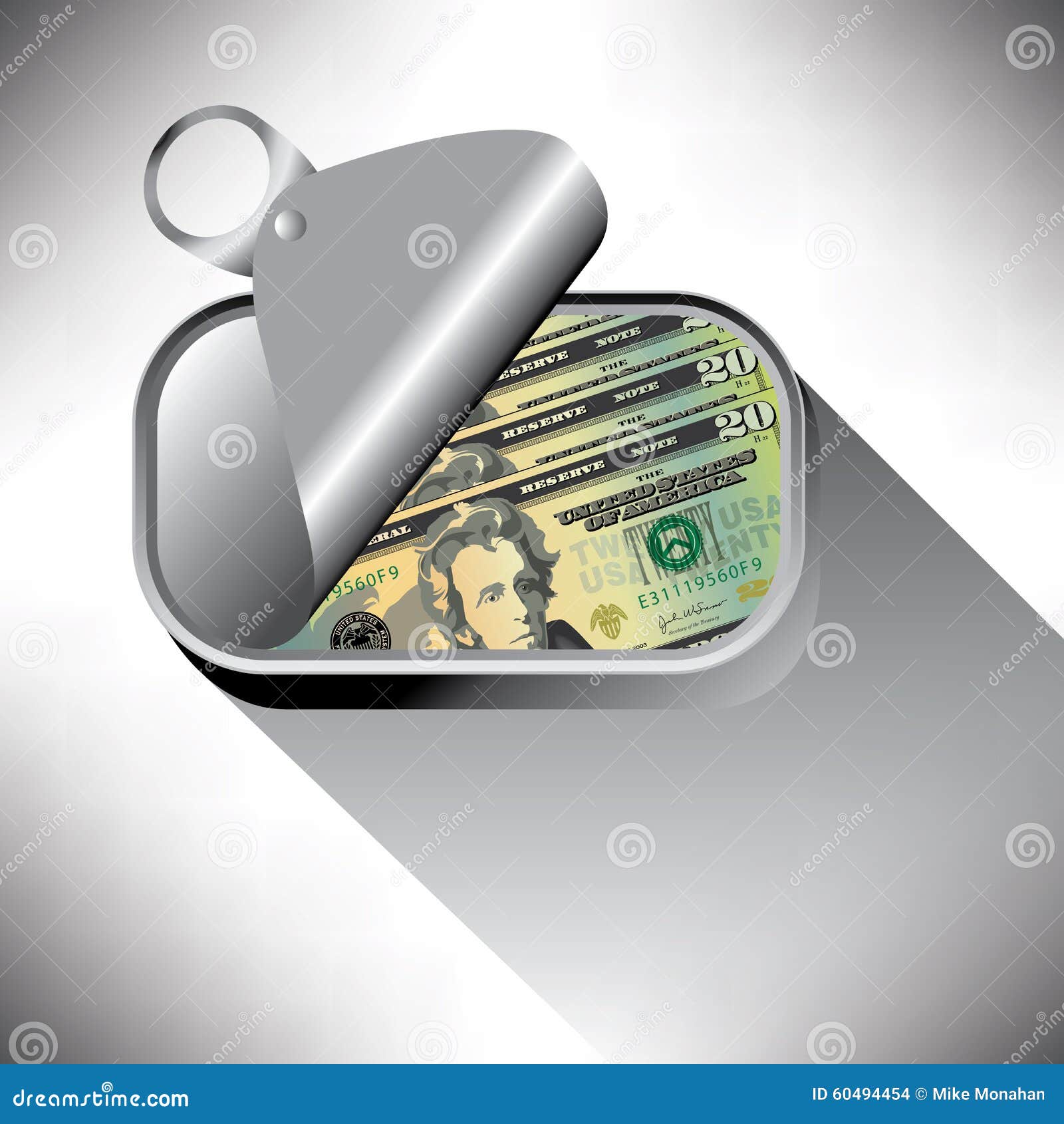 Man In Tight Credit Squeeze Stock Photo | CartoonDealer.com #6897222