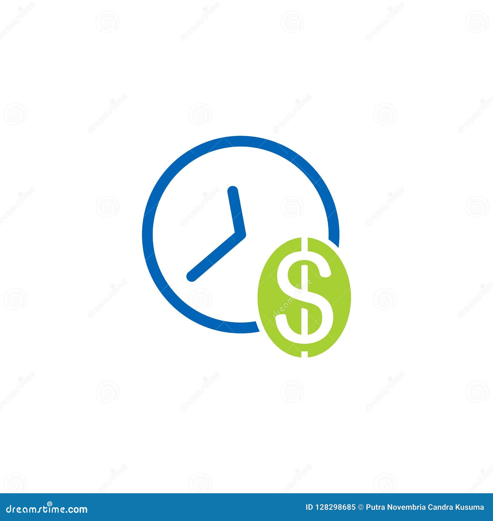 Money Time Logo Icon Design Stock Vector - Illustration of identity ...