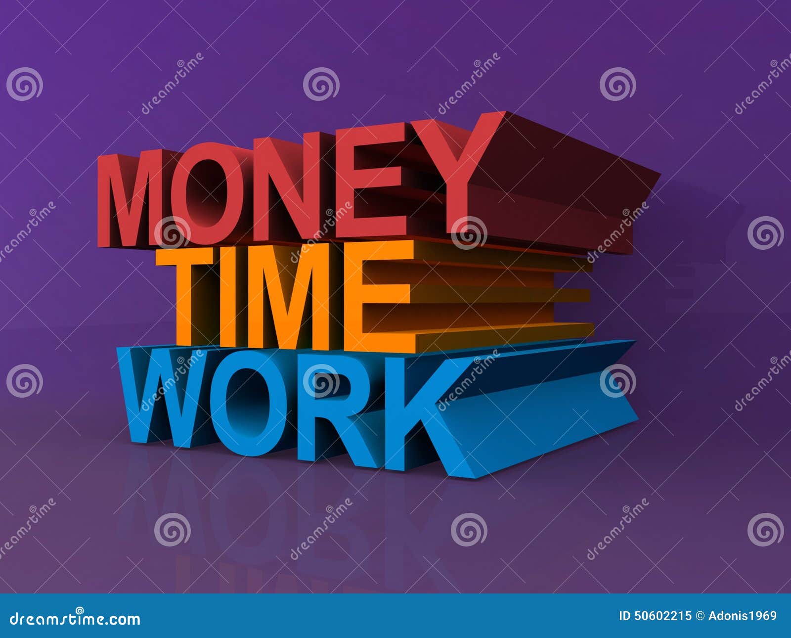 Money, time, work stock illustration. Illustration of employment - 50602215