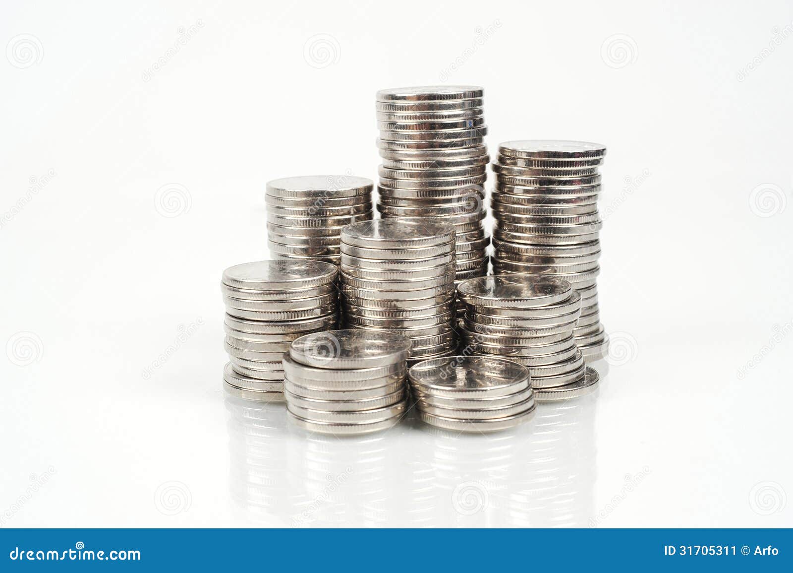 Money towers stock image. Image of graph, dollar, background - 31705311