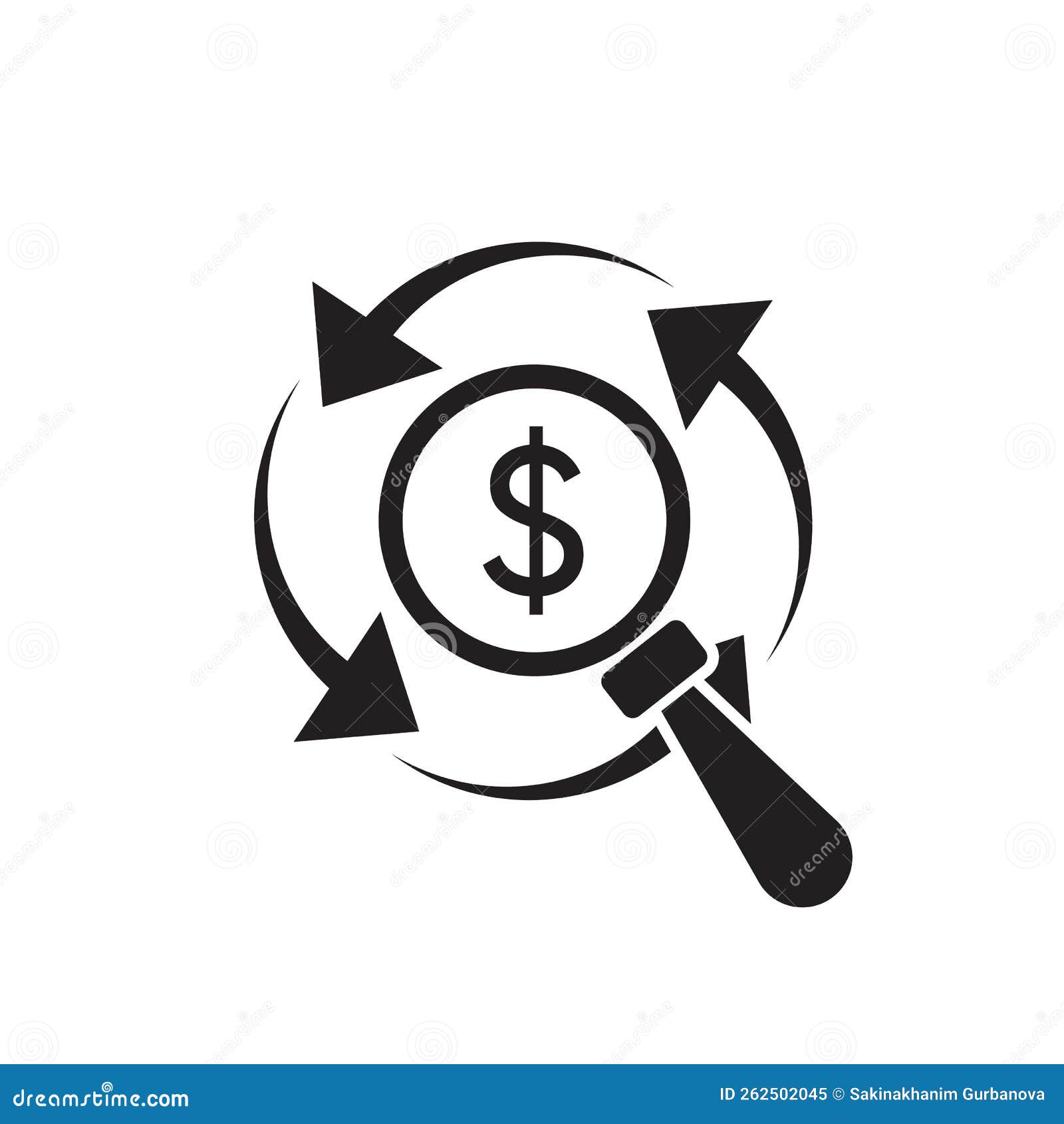 Money Tracking Icon. Simple Element Illustration Stock Illustration ...