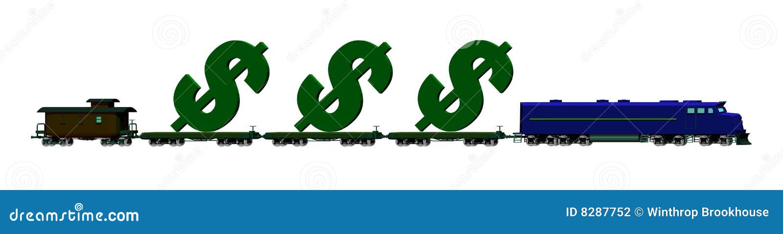 Money Train stock illustration. Illustration of loan, economy - 8287752