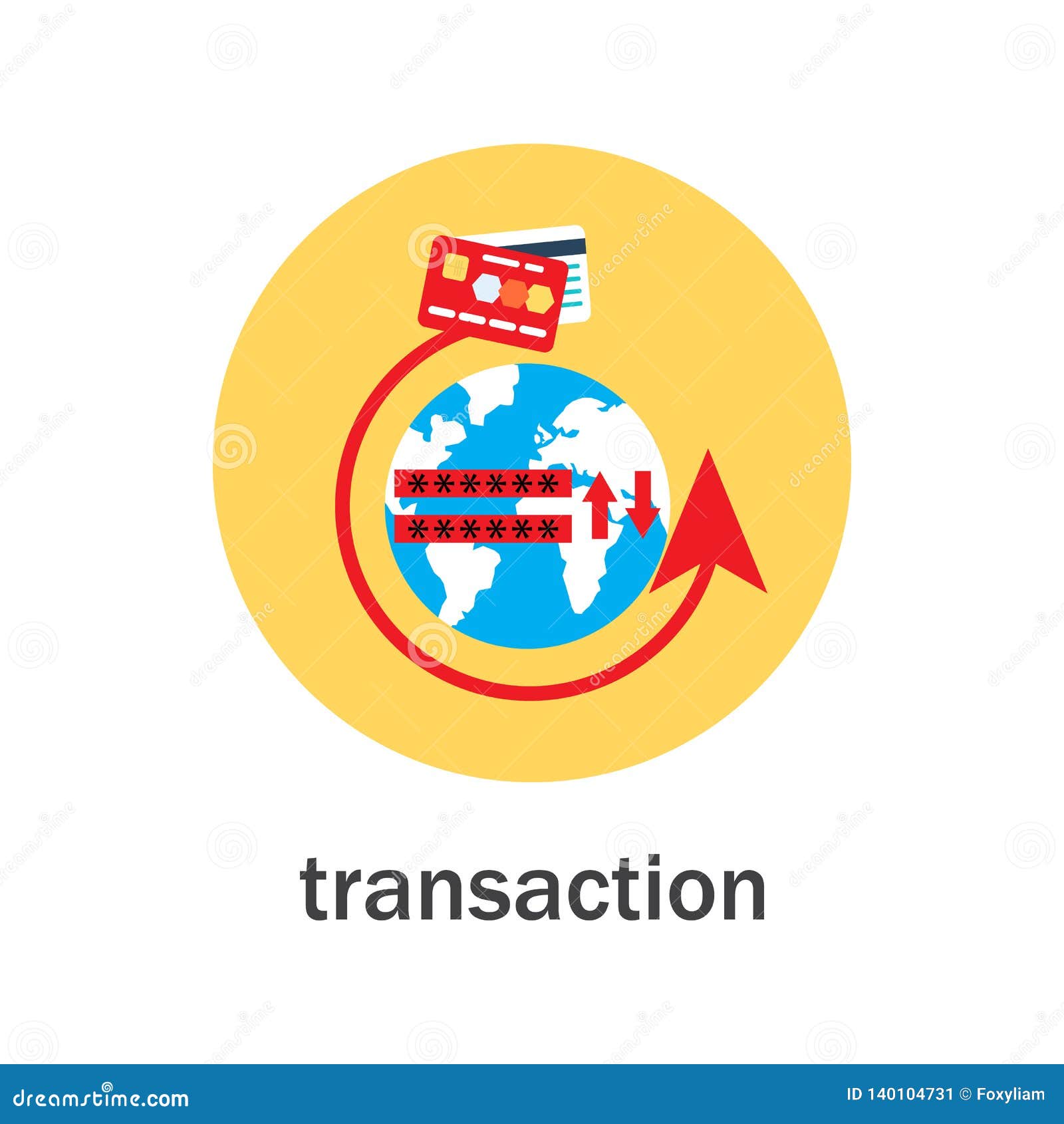 Money Transaction Around the World Icon Stock Vector - Illustration of ...