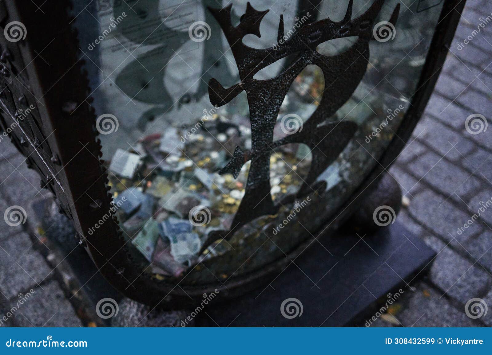 Money in a Transparent Donation Box Stock Image - Image of charity ...