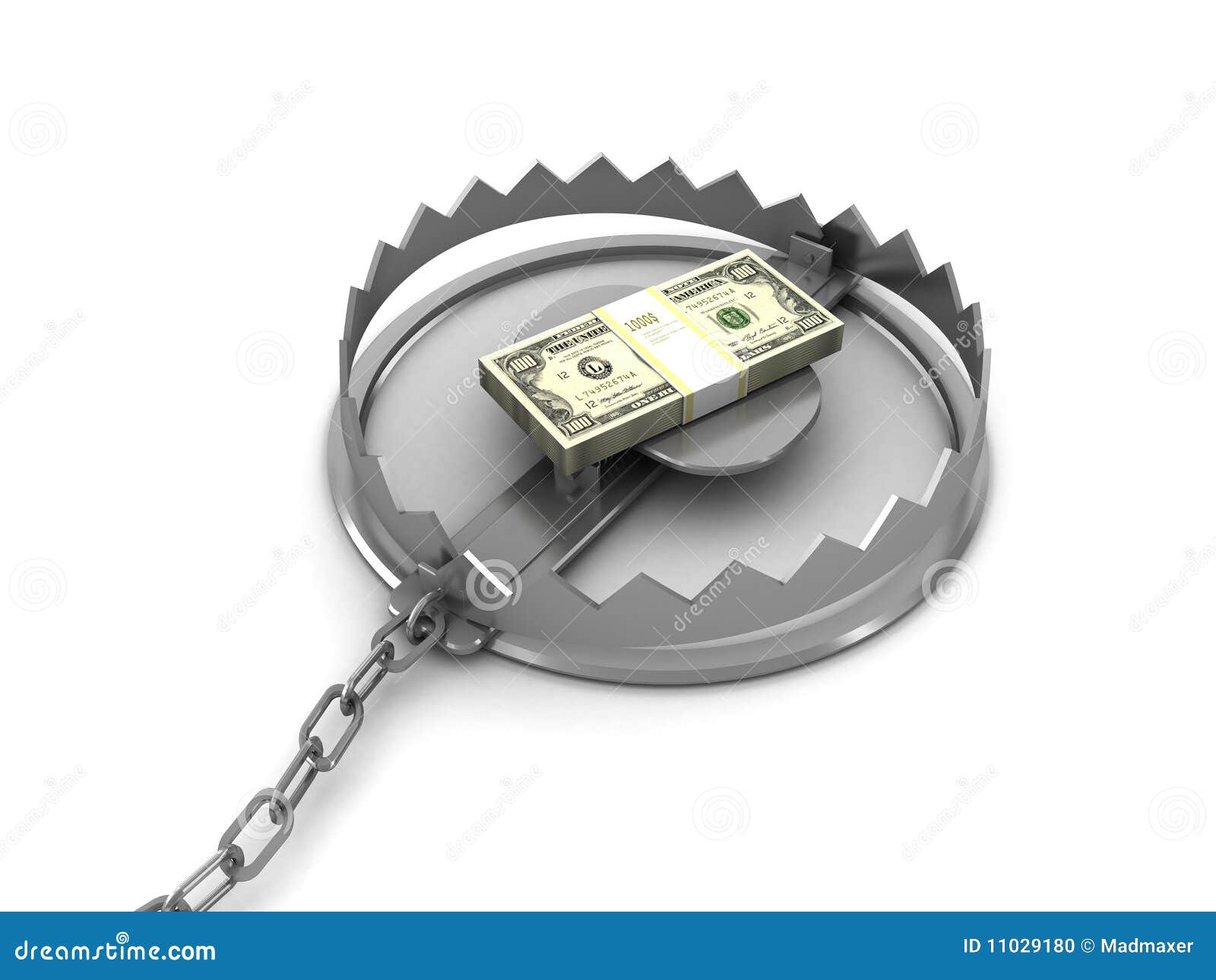 Money trap stock illustration. Illustration of machine - 11029180
