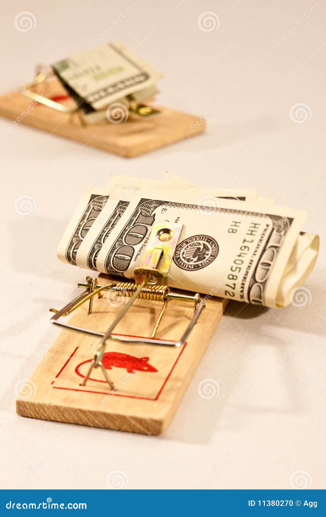 Money trap stock photo. Image of bribe, banknote, mouse - 11380270
