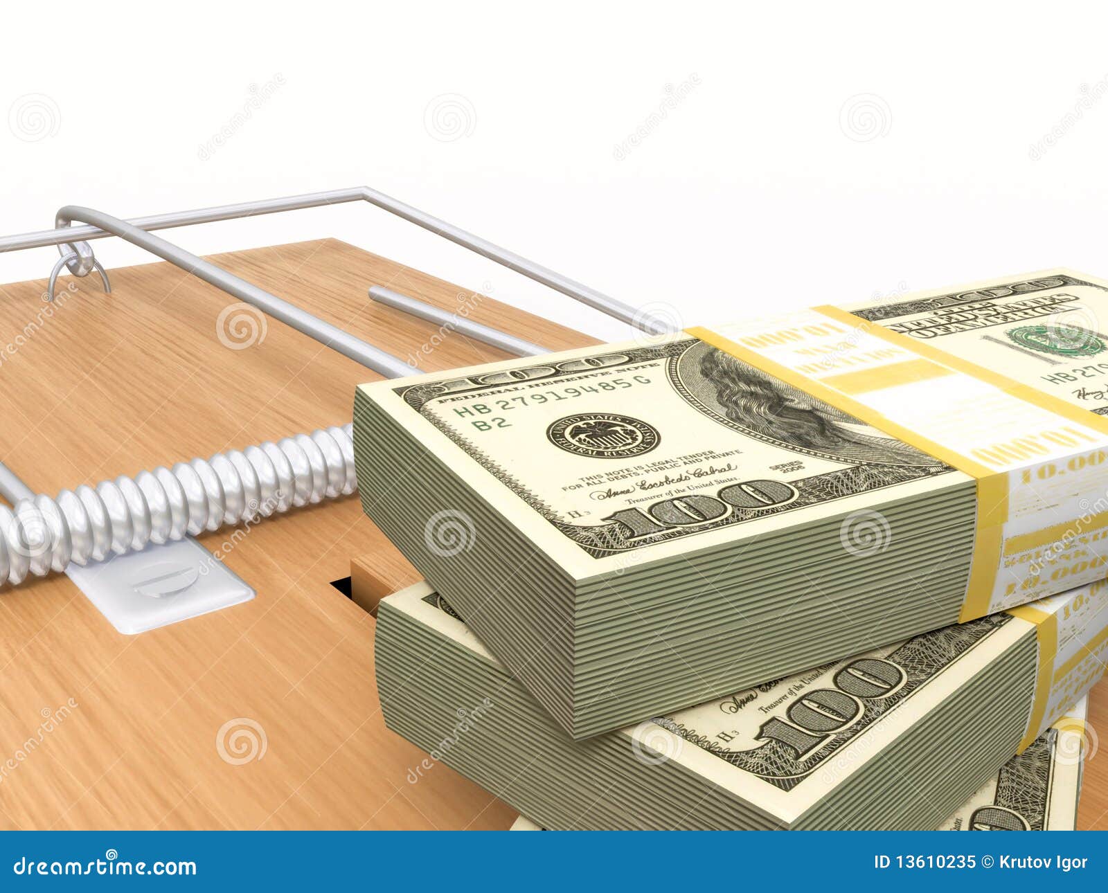 Money Trap stock illustration. Illustration of dollar - 13610235