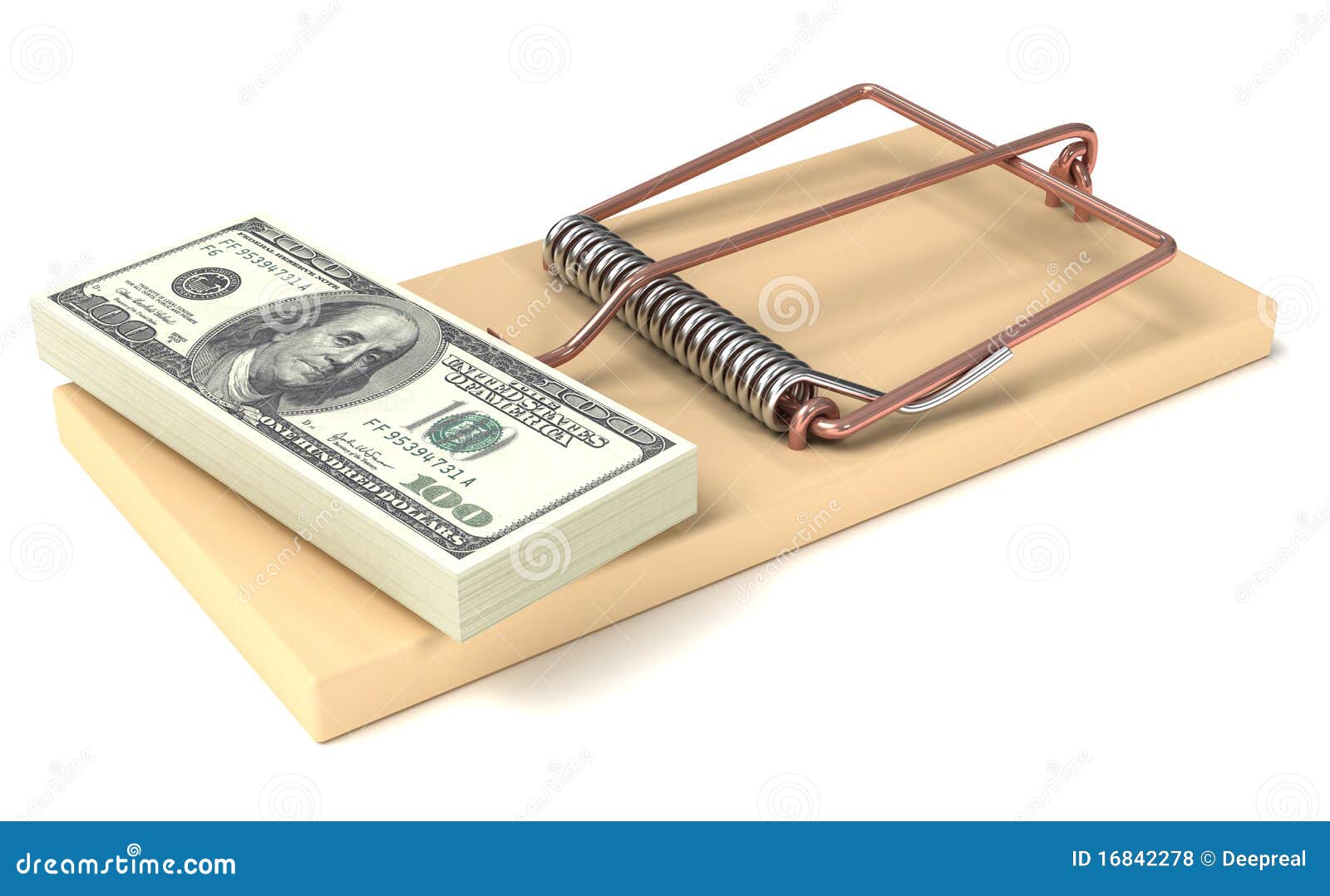Money trap stock illustration. Illustration of banknote - 16842278