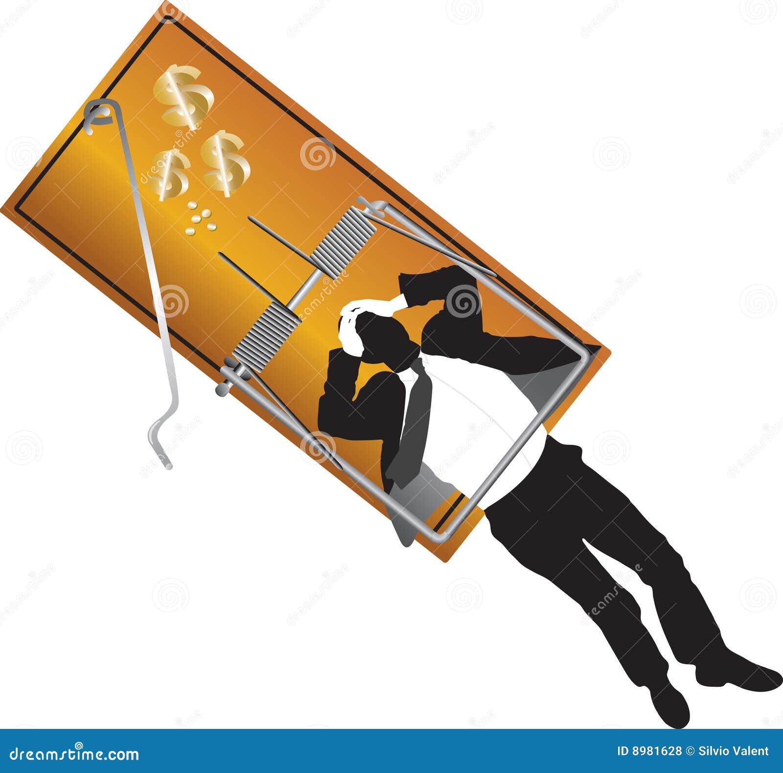 Money Trap Royalty-Free Cartoon | CartoonDealer.com #82322864
