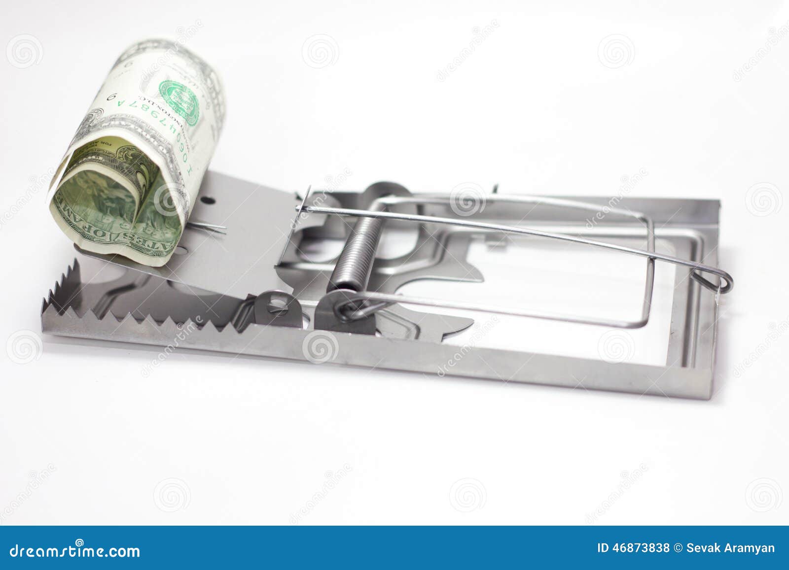Money trap stock photo. Image of white, green, deception - 46873838