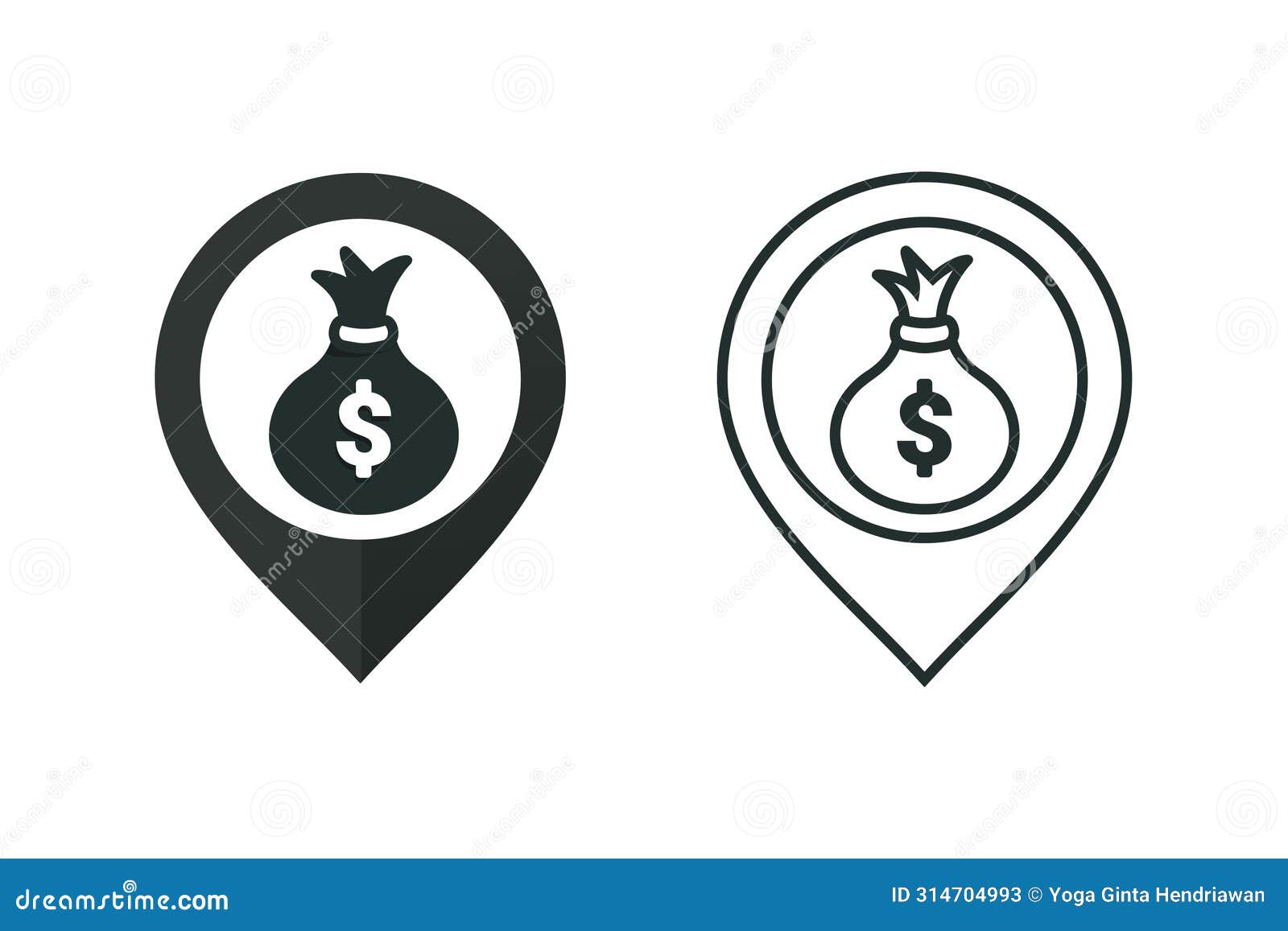 Old Money Treasure Chest Overflowing Coins Rich Hoard Vector ...