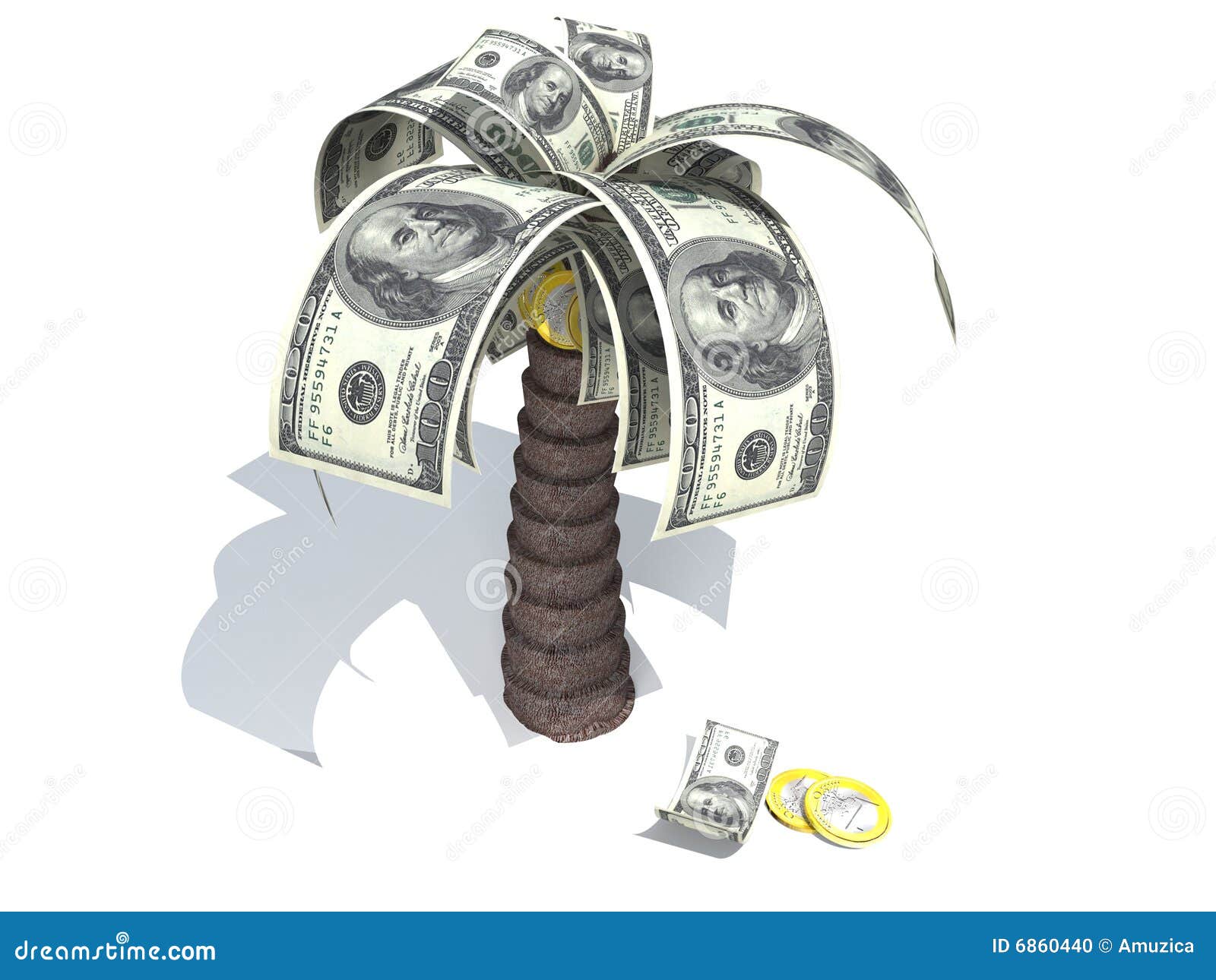Money Tree stock illustration. Illustration of bank, payment - 6860440