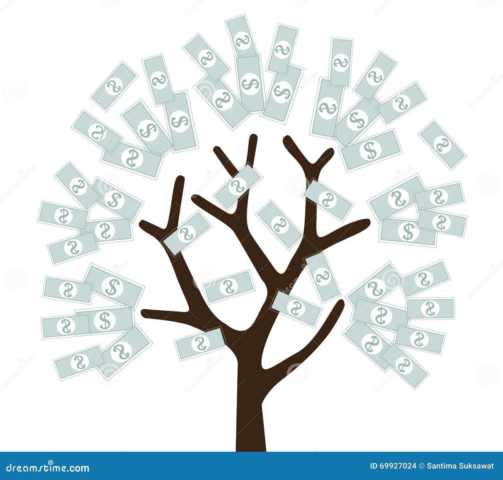 Money tree art vector stock vector. Illustration of graphic - 69927024