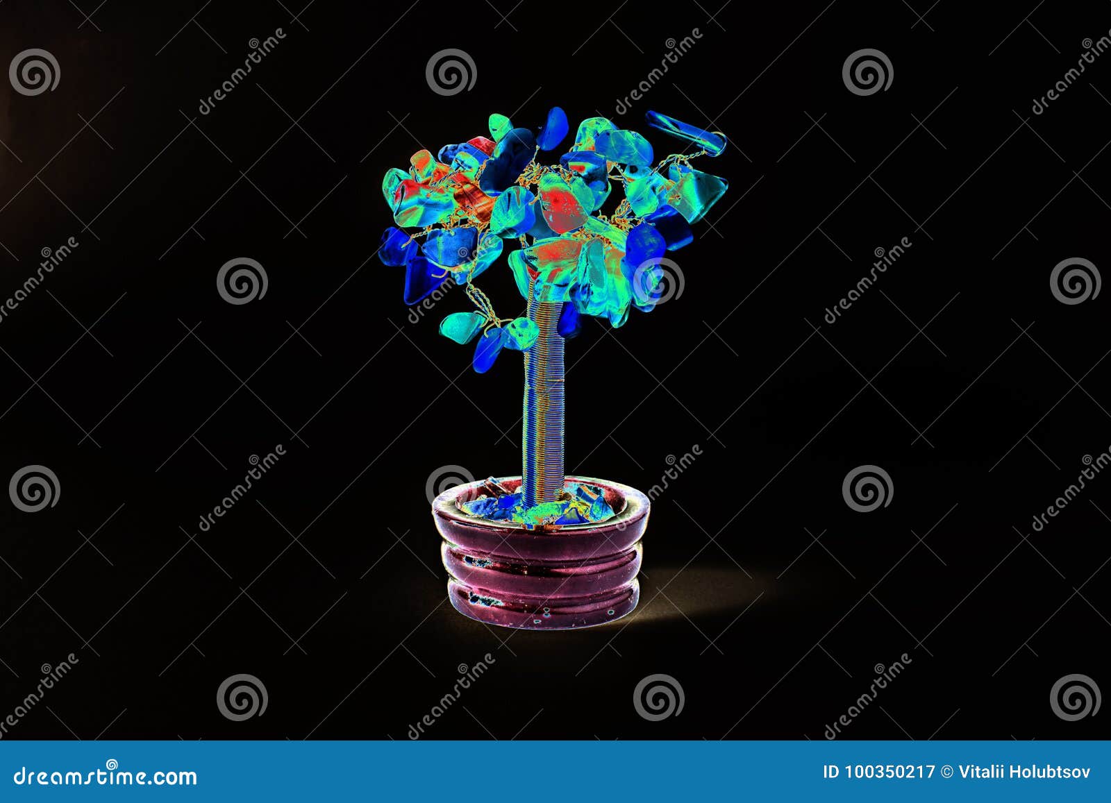 Money Tree on a Dark Background. Stock Image - Image of chinesesymbols ...