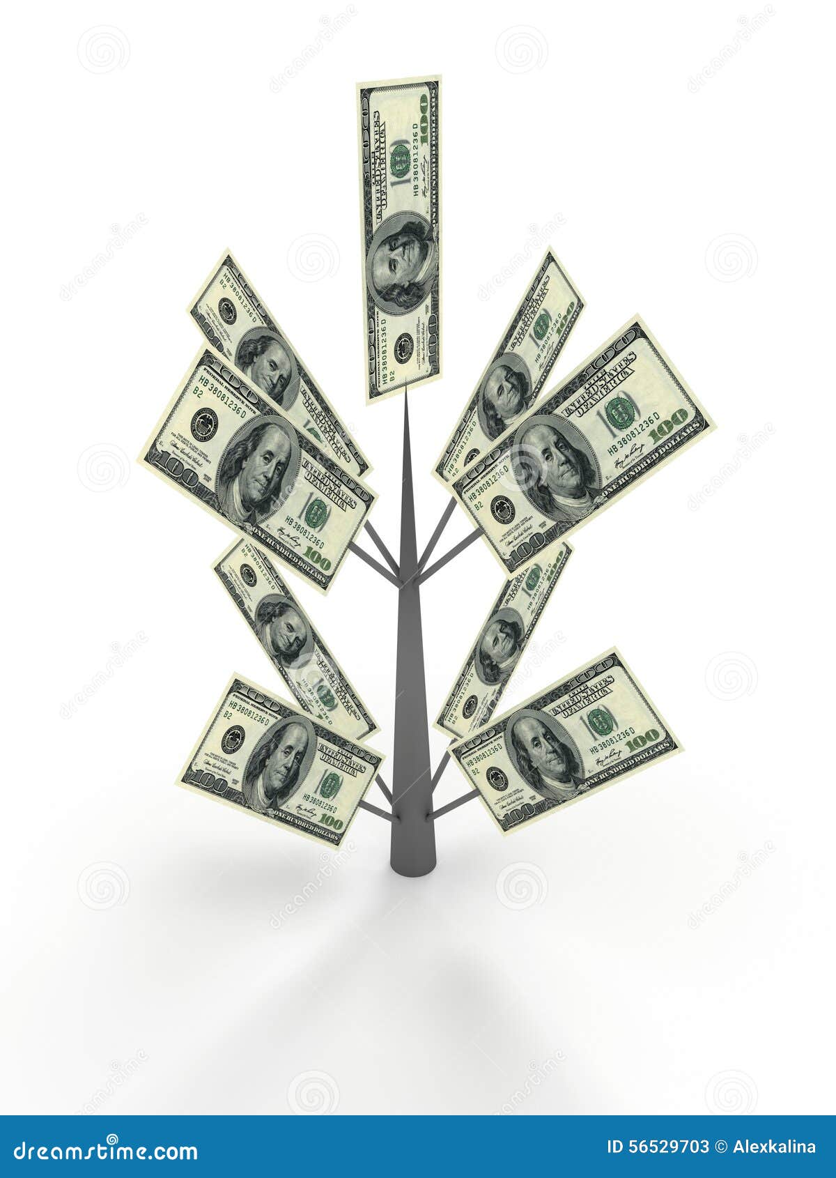 Money Tree from Dollar. Business Concepts Stock Image - Image of making ...