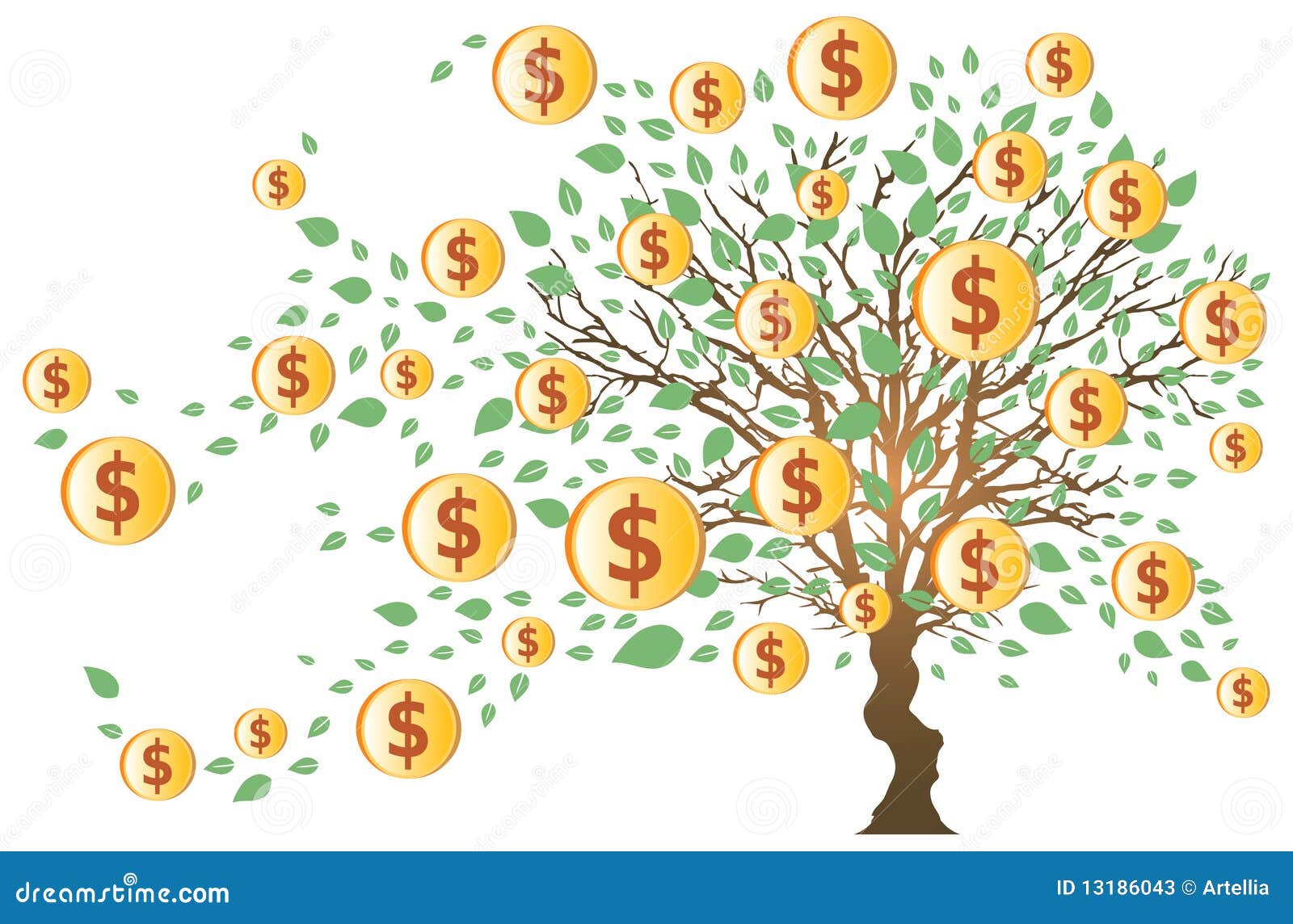Money Tree Silhouette