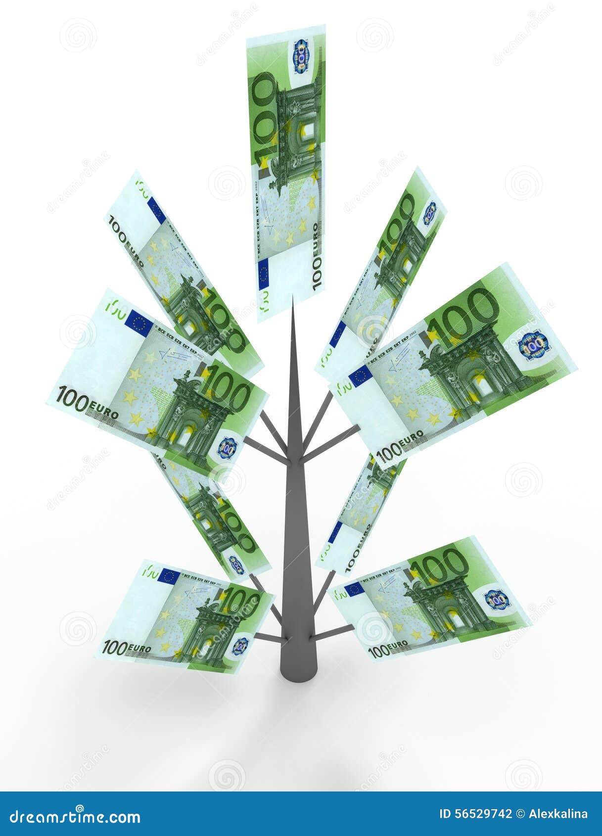 Money Tree from Euro. Business Concepts Stock Photo - Image of growth ...